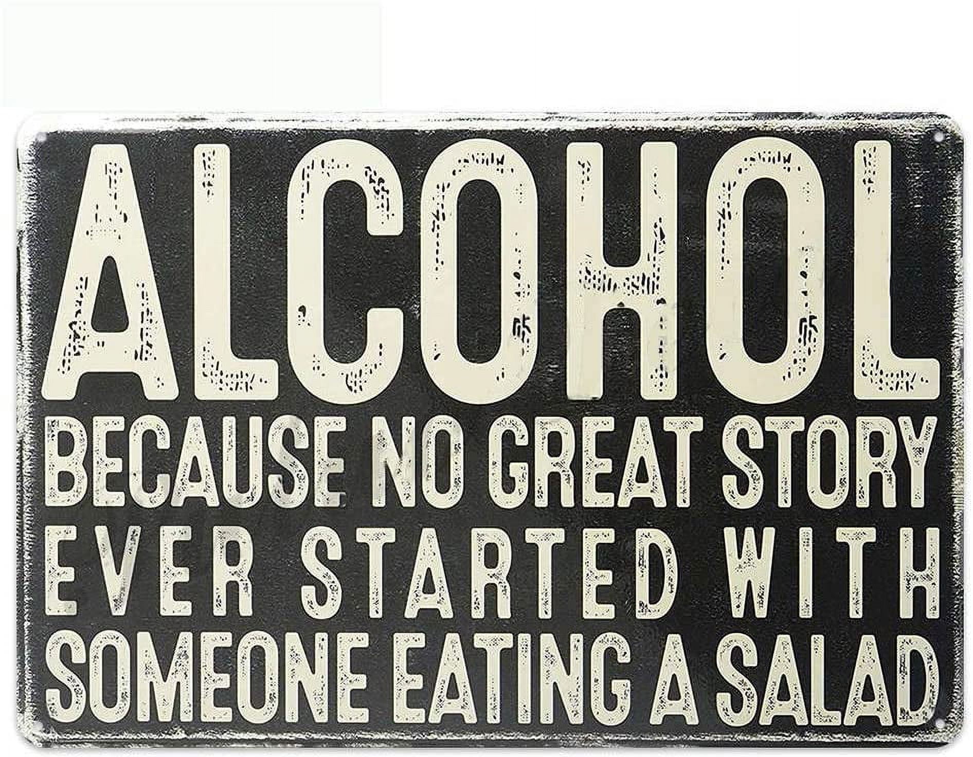 Retro Decor Tin Signs,"Humorous Alcohol - themed Sign",for garage,bar ...