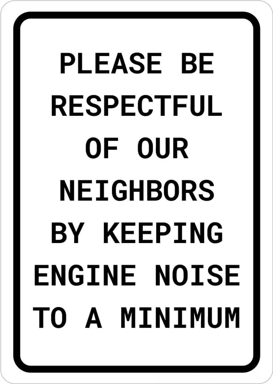 Retro Decor Tin Signs,“Neighbor - Respect Request Sign”,for garage,bar ...