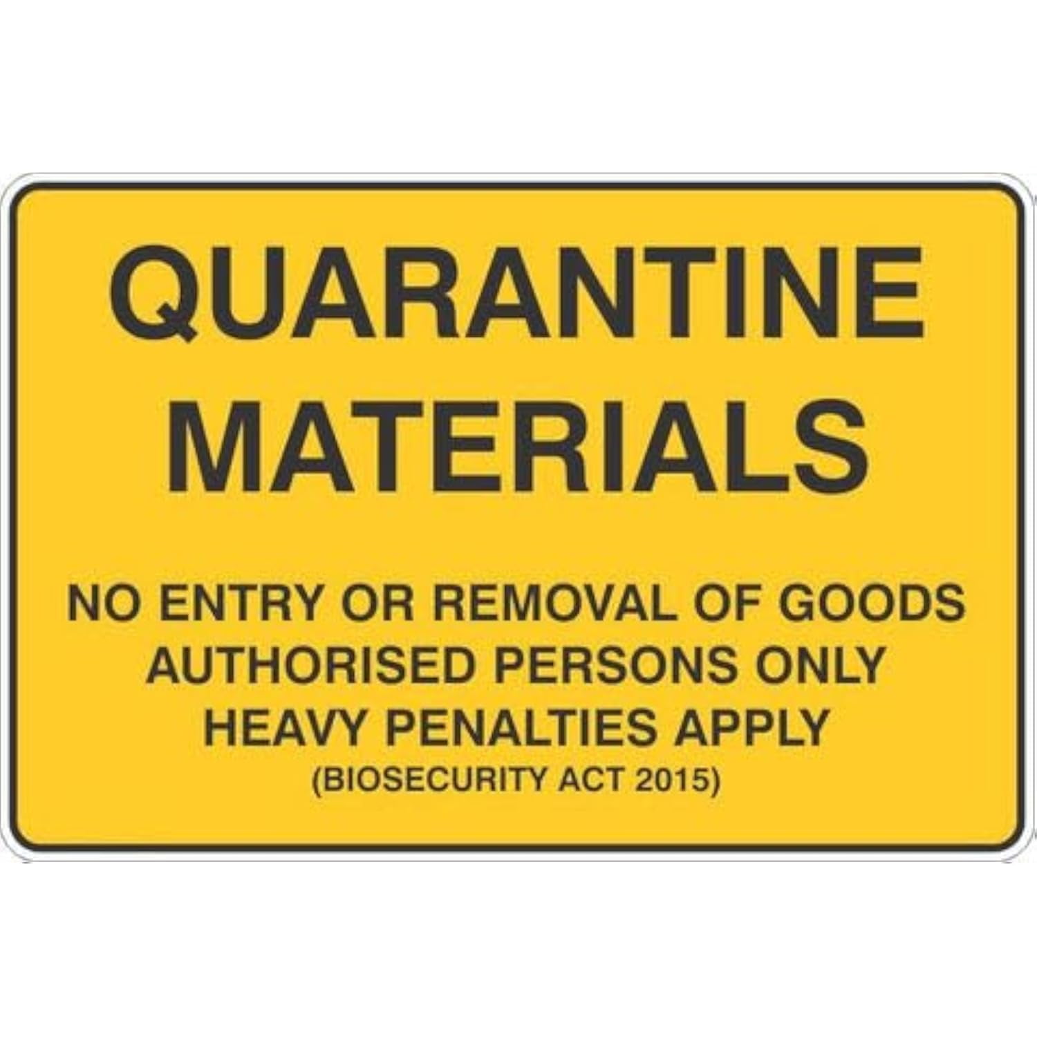 Retro Decor Tin Signs,“QUARANTINE MATERIALS”,for garage,bar,restaurant ...