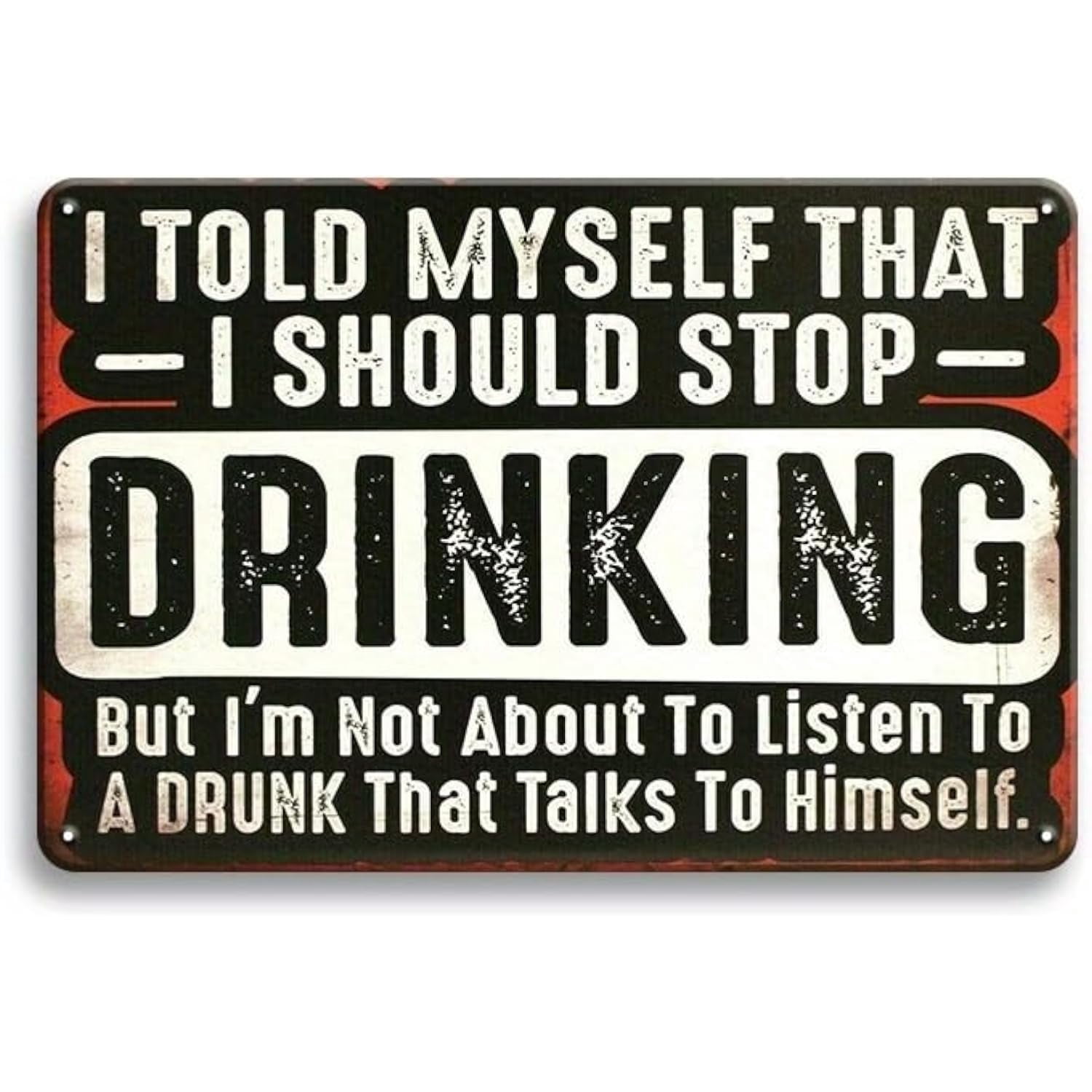 Retro Decor Tin Signs,Struggle with Quitting Drinking,for garage,bar ...