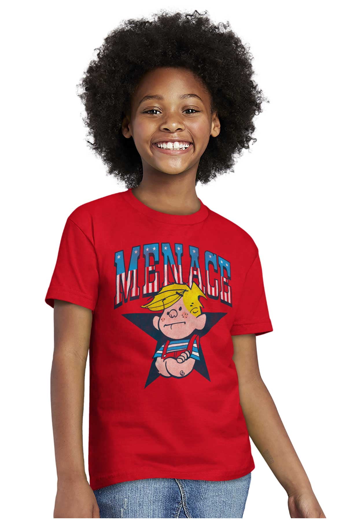 Retro Dennis The Menace American Star Crewneck T Shirts Boy Girl Teen ...