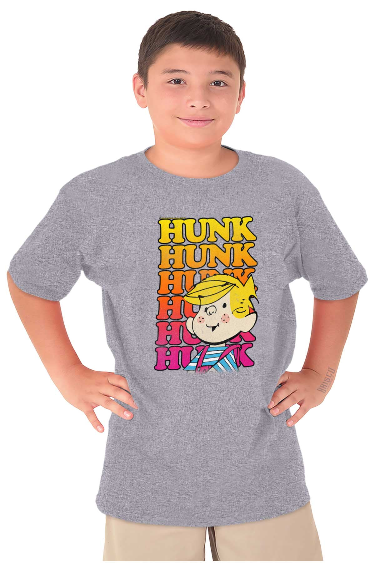 Retro Dennis The Menace Hunk Gradient Boys Kids T Shirt Tees Tops Teen ...