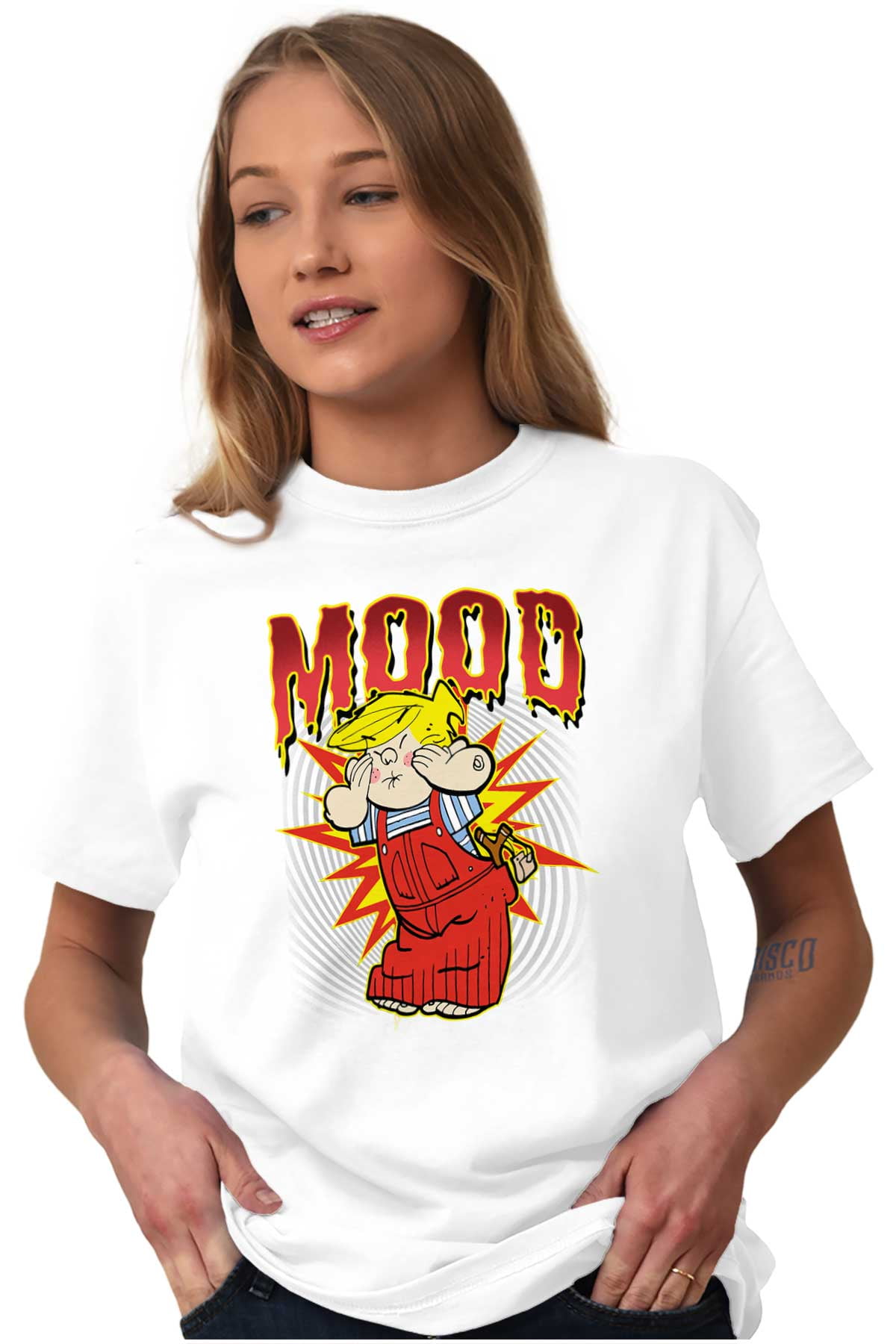 Retro Dennis the Menace Comic Mood Men's Graphic T Shirt Tees Brisco ...
