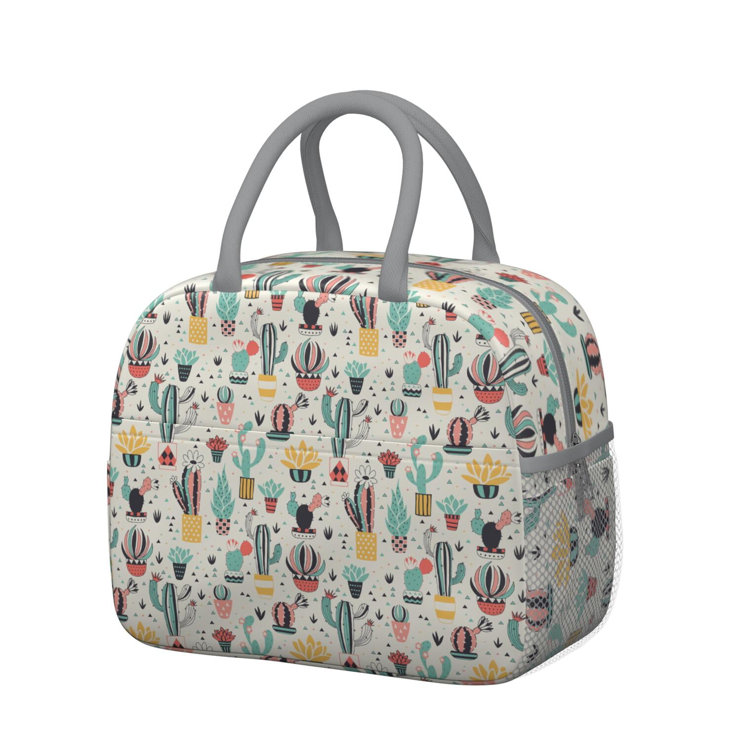 Retro Desert Succulent Lunch Box - Reusable & Insulated, Spacious ...