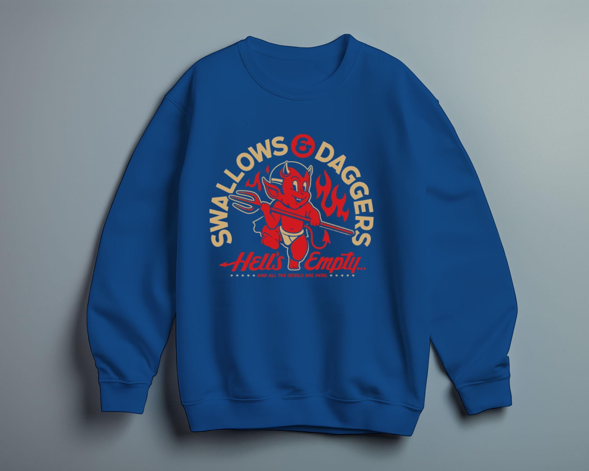 Retro Devil Cartoon Illustration - Vintage Tattoo-Inspired Artwork ...