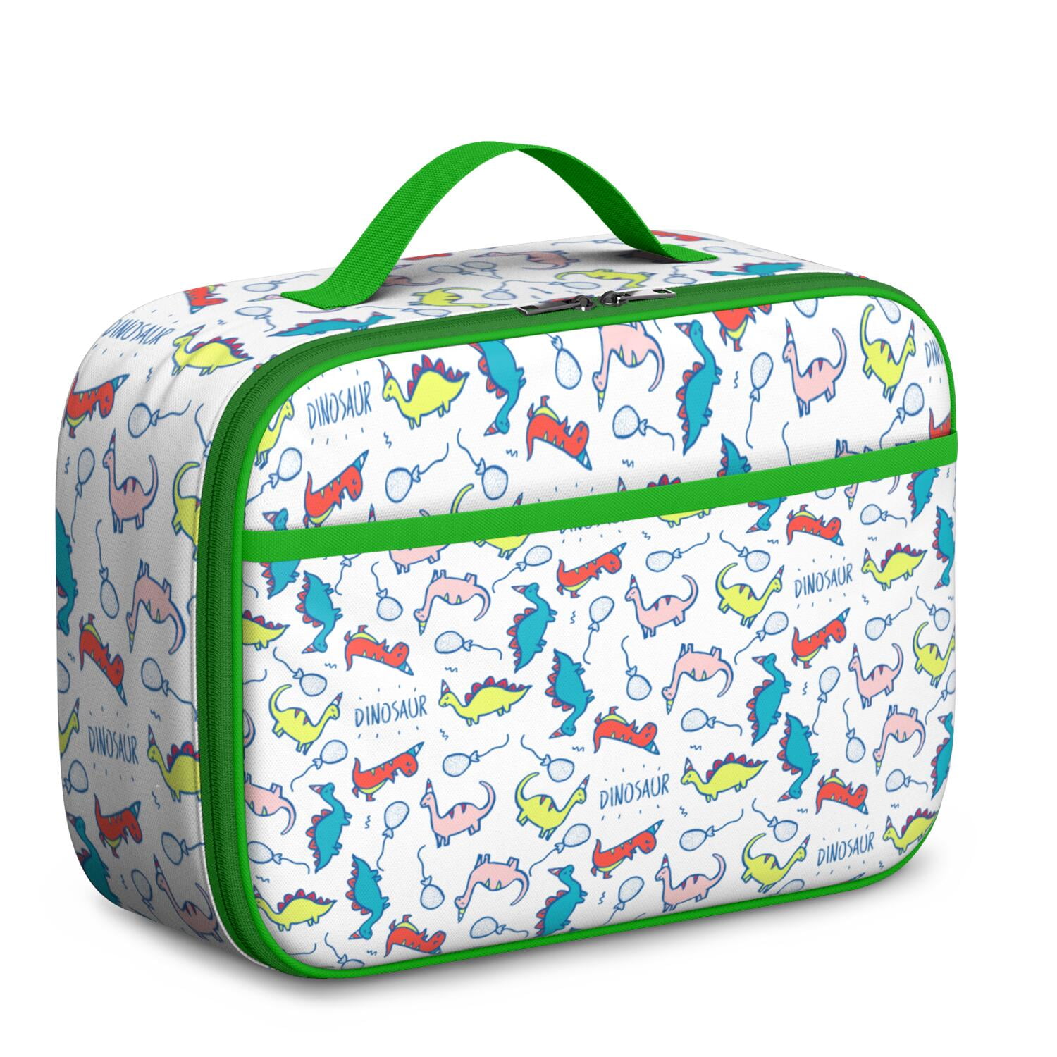 Retro Dinosaur Insulated Lunch Box Waterproof Interior for Work Picnic ...