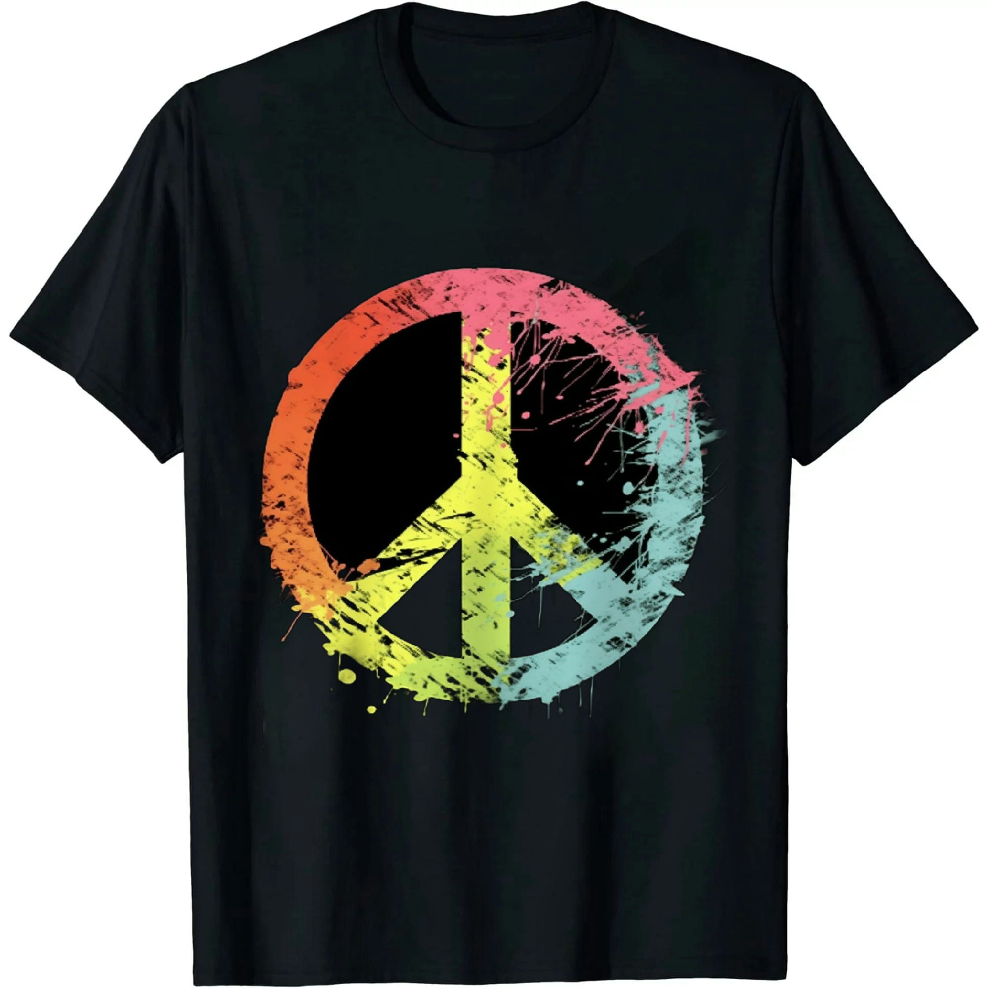 Retro Disappearing Peace Sign Hippie Peace Symbol Art T-Shirt - Walmart.com