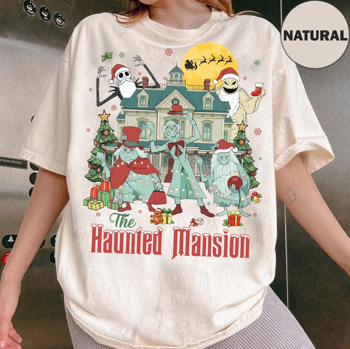 Retro Disney Haunted Mansion Jack Skellington and Hitchhiking Ghosts ...