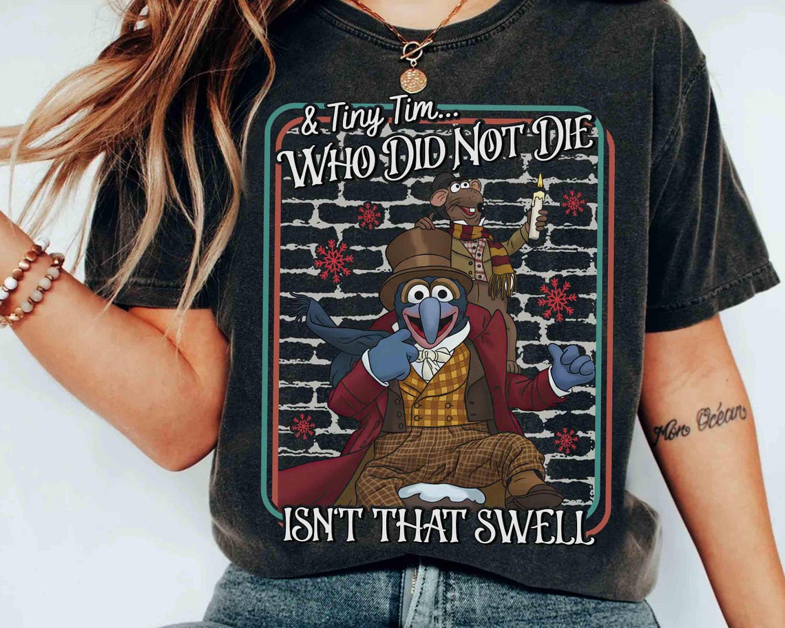 Retro Disney The Muppet Christmas Carol Movie Shirt, Gonzo And Rizzo ...