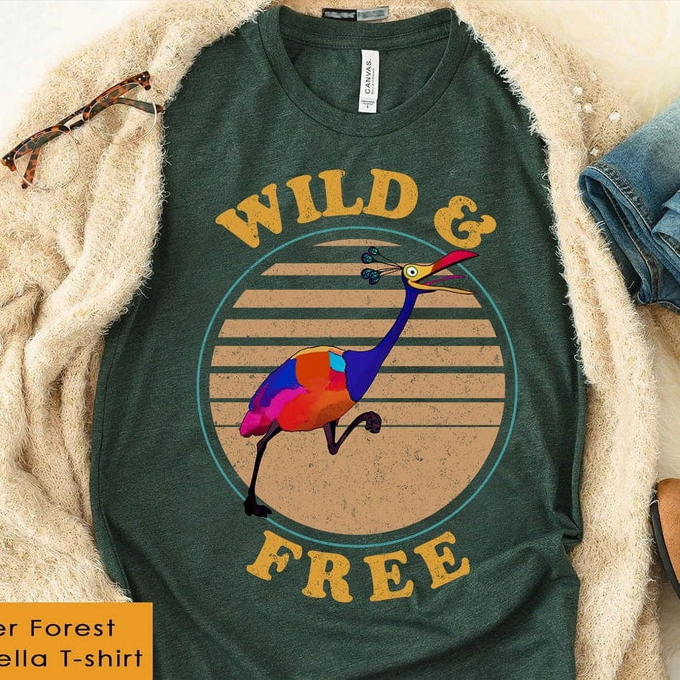 Retro Disney Pixar Up Movie Shirt, Kevin Wild And Free Shirt, Disney ...