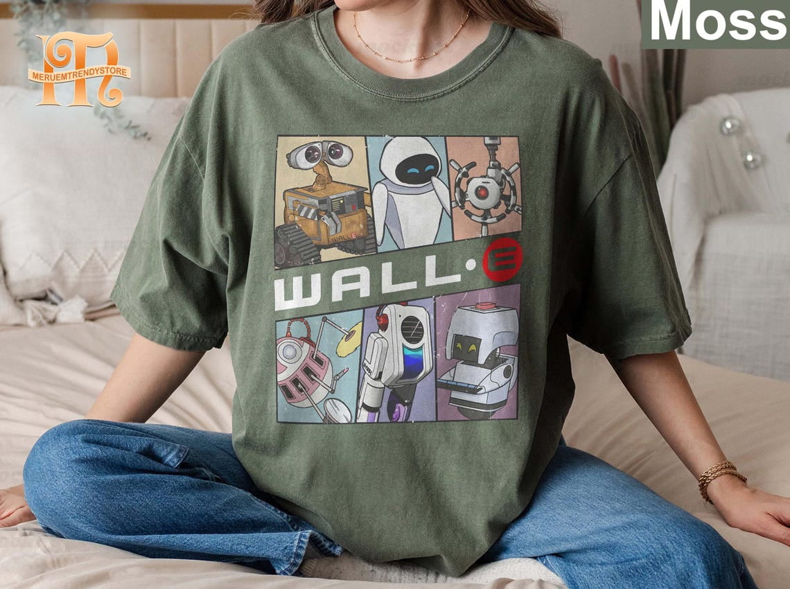 Retro Disney Pixar Wall-E Comfort Colors T-Shirt, Disney Character ...