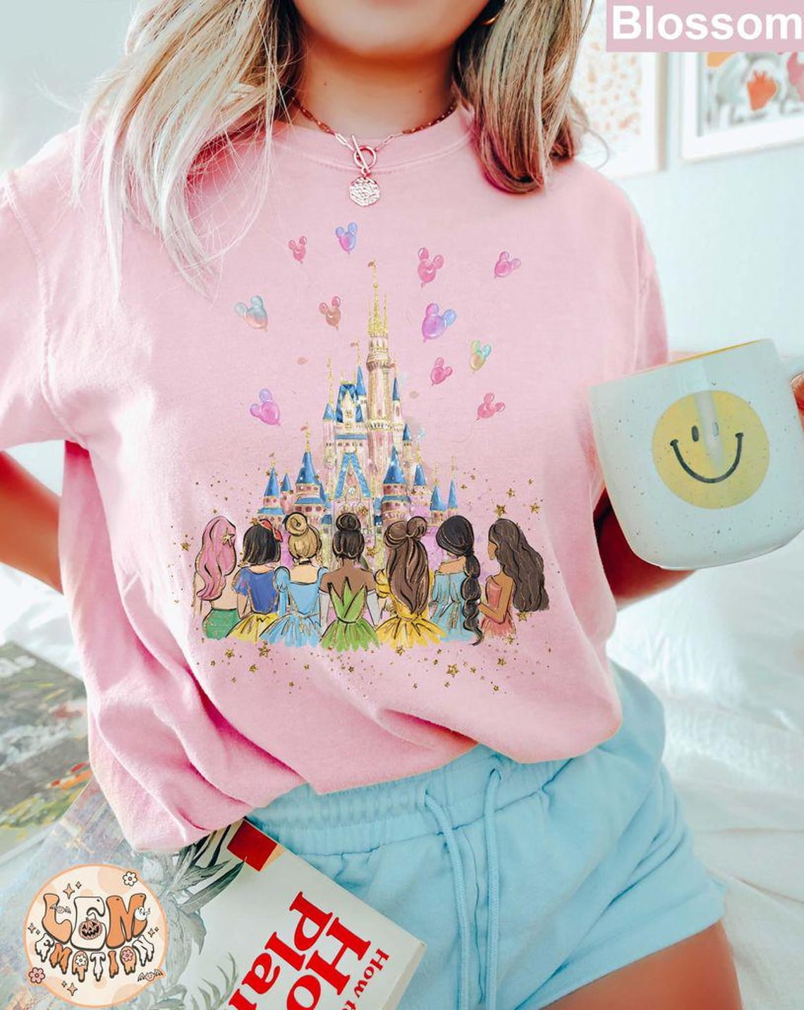 Retro Disney Princess T-Shirt, Disneyworld Princess Gift, Watercolor ...