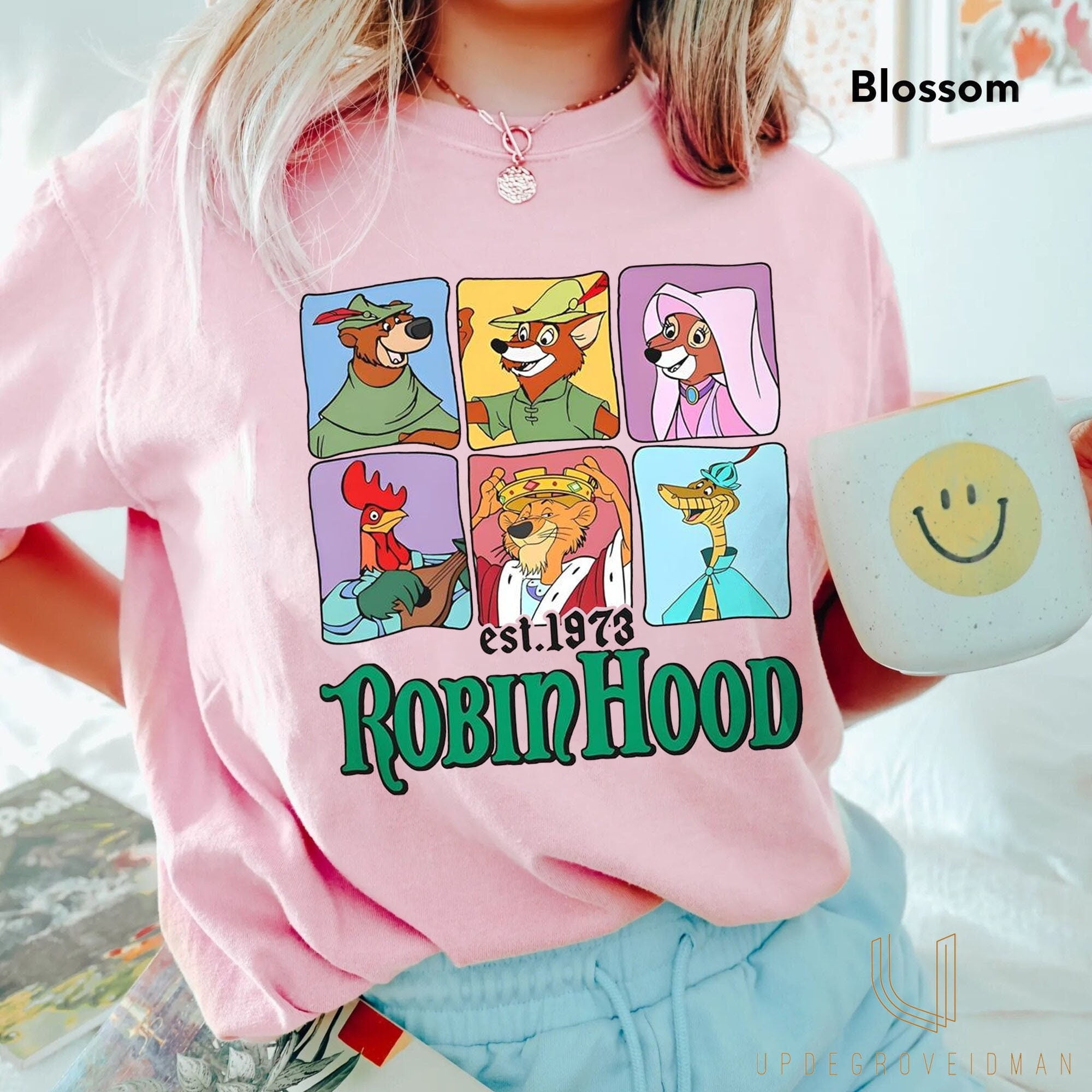 Retro Disney Robin Hood Characters Est. 1973 Shirt, Animal Kingdom ...