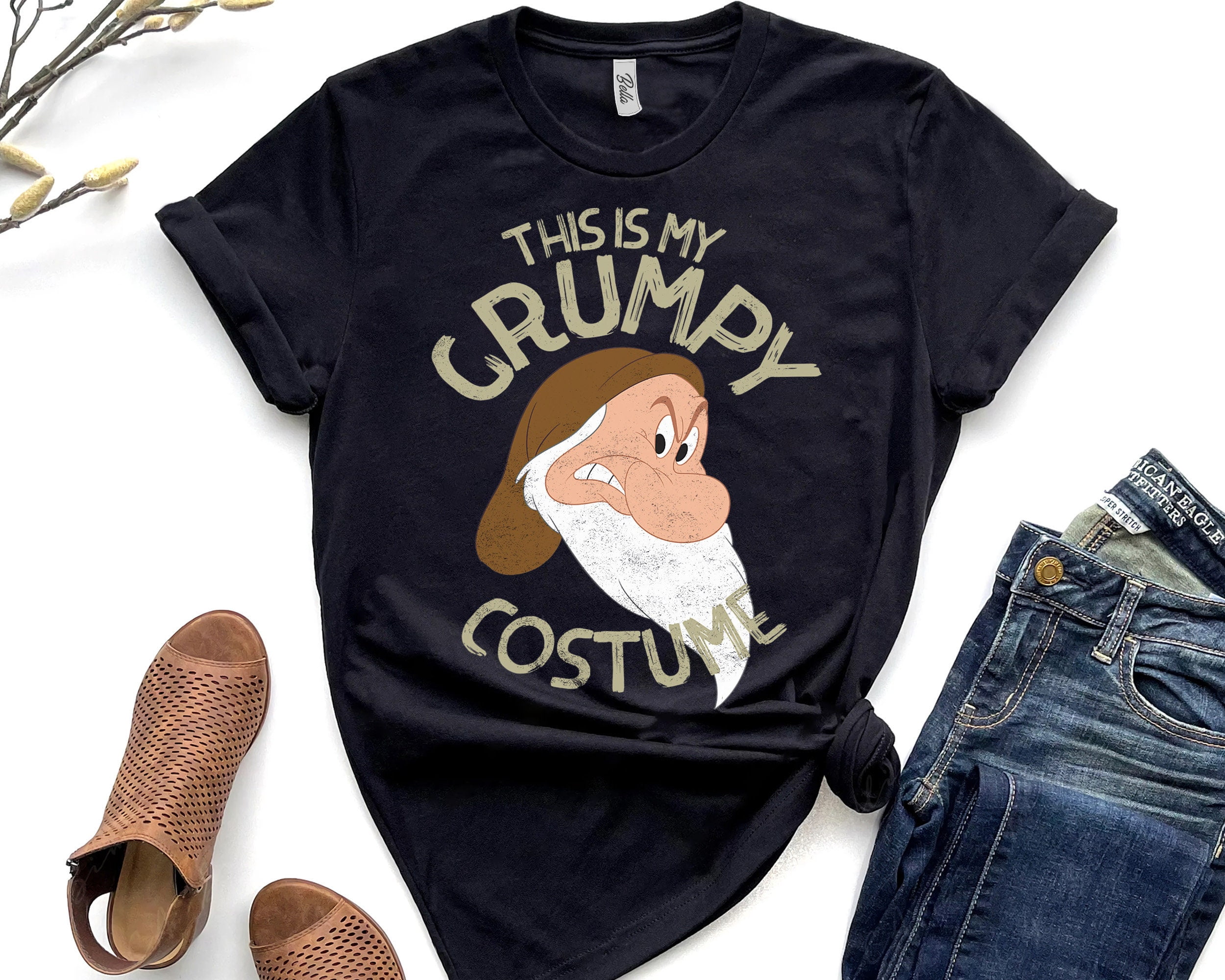 Retro Disney Snow White This Is My Grumpy Costume Halloween T-Shirt ...