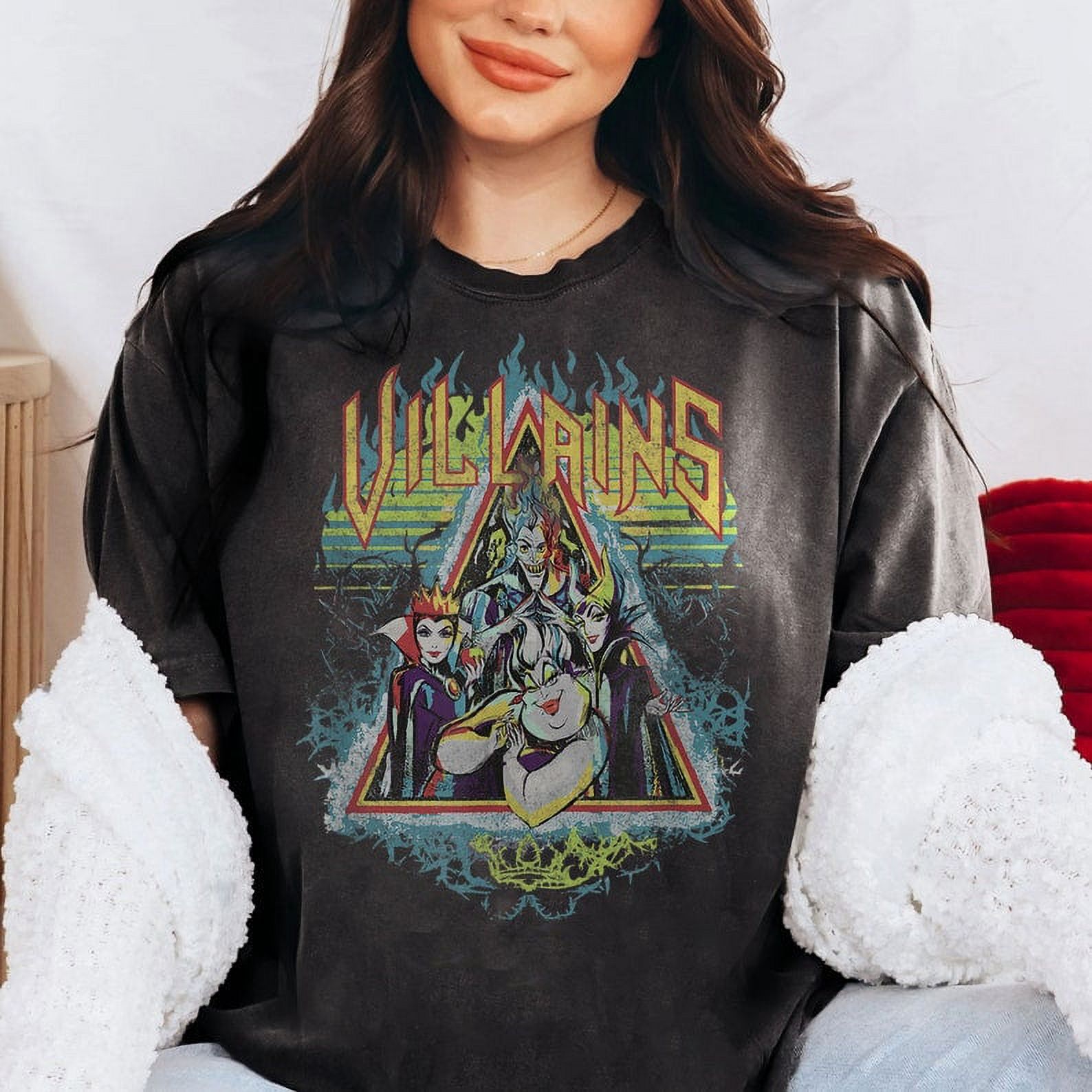 Retro Disney Villains Characters Maleficent Ursula Evil Queen Hades Shirt, Walt Disney World T ...