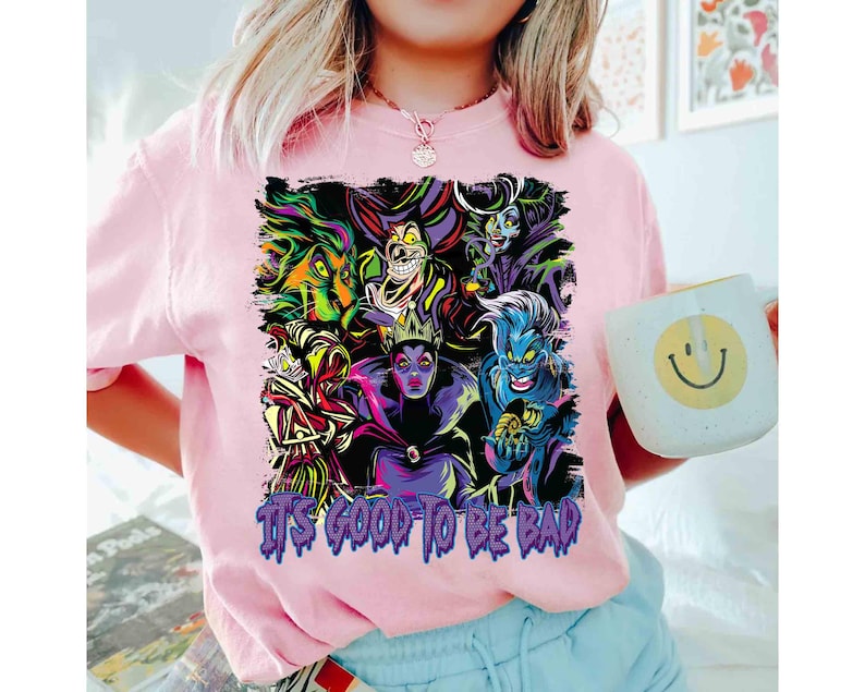 Retro Disney Villains It's Good To Be Bad T-shirt, Evil Queen ...