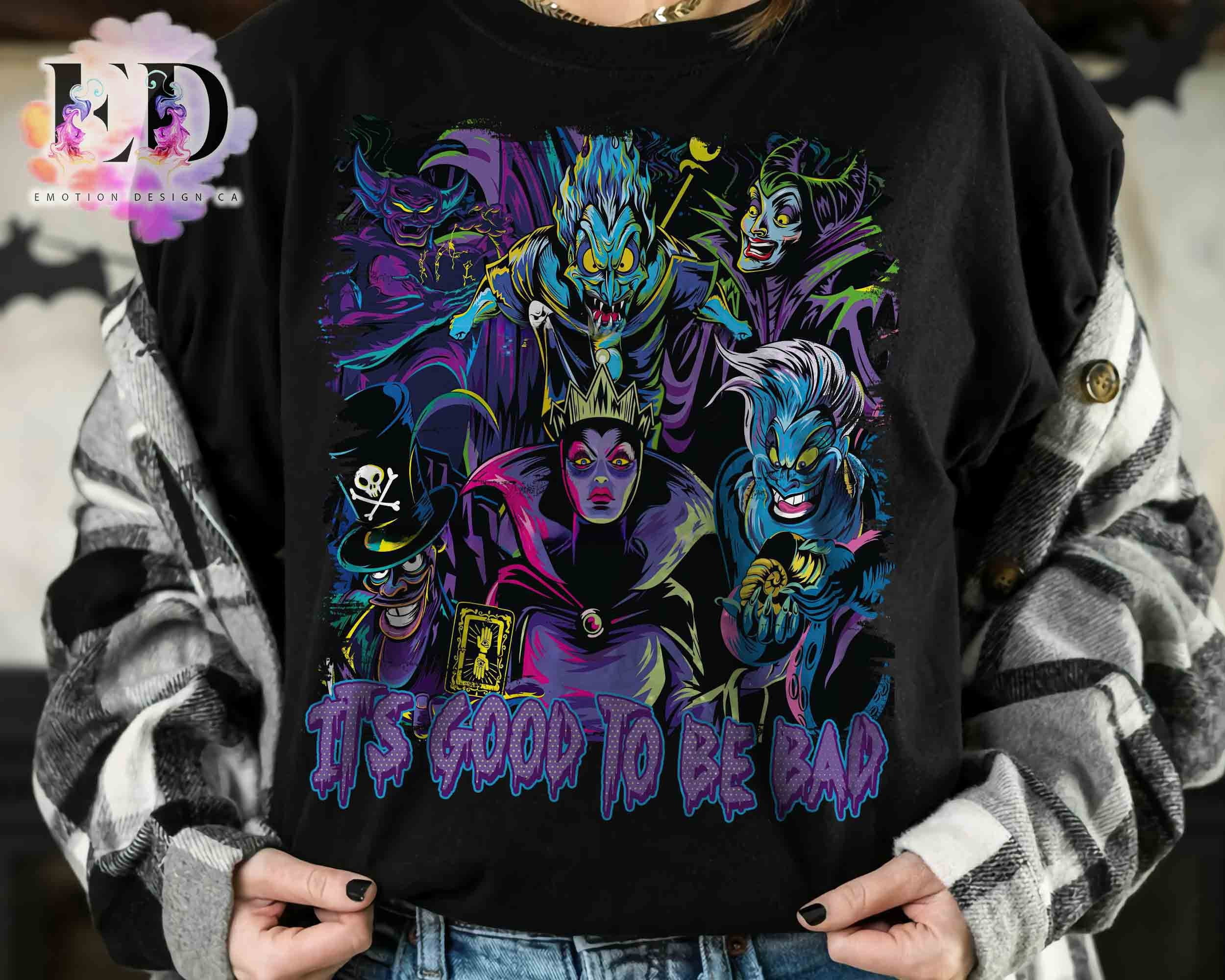 Retro Disney Villains It's Good To Be Bad T-shirt, Evil Queen ...