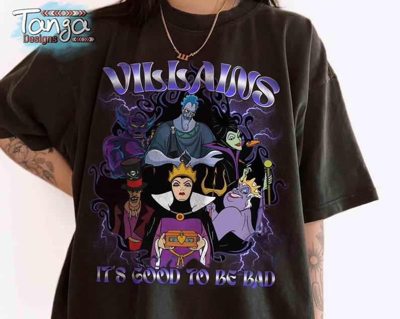 Retro Disney Villains It's Good To Be Bad T-shirt, Evil Queen ...