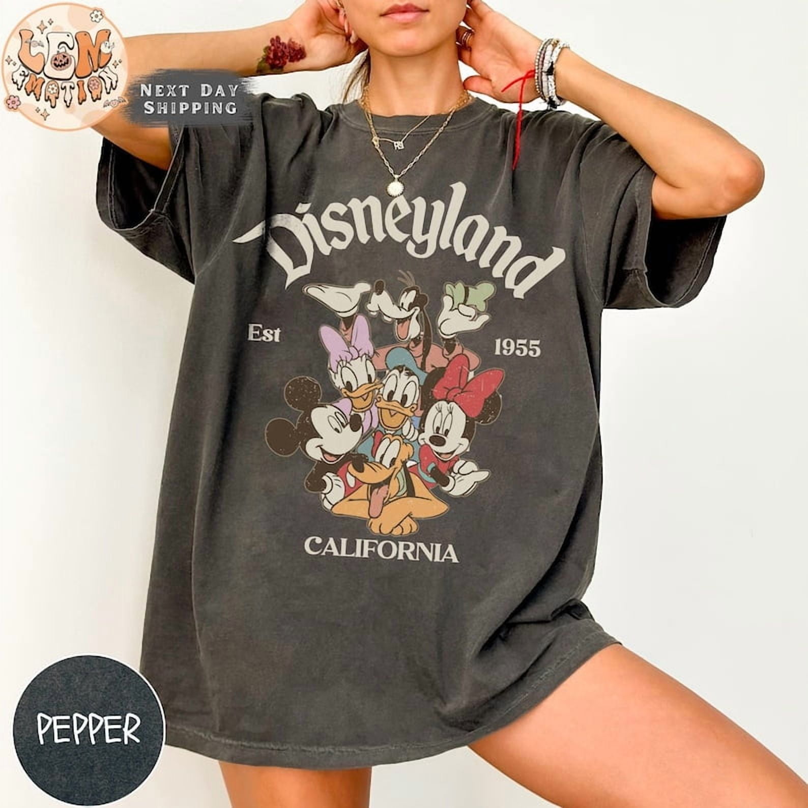 Retro Disneyland California Comfort Color Shirt, Disneyland Est 1955 ...