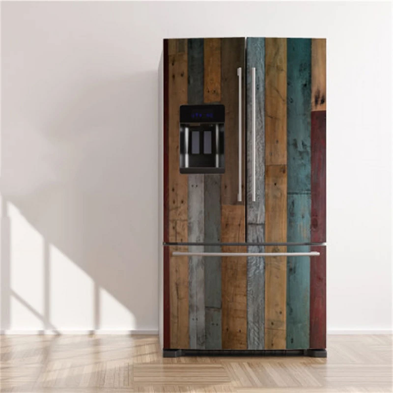 Retro Distressed Wooden Board Refrigerator Magnet Vintage Aged Deck ...