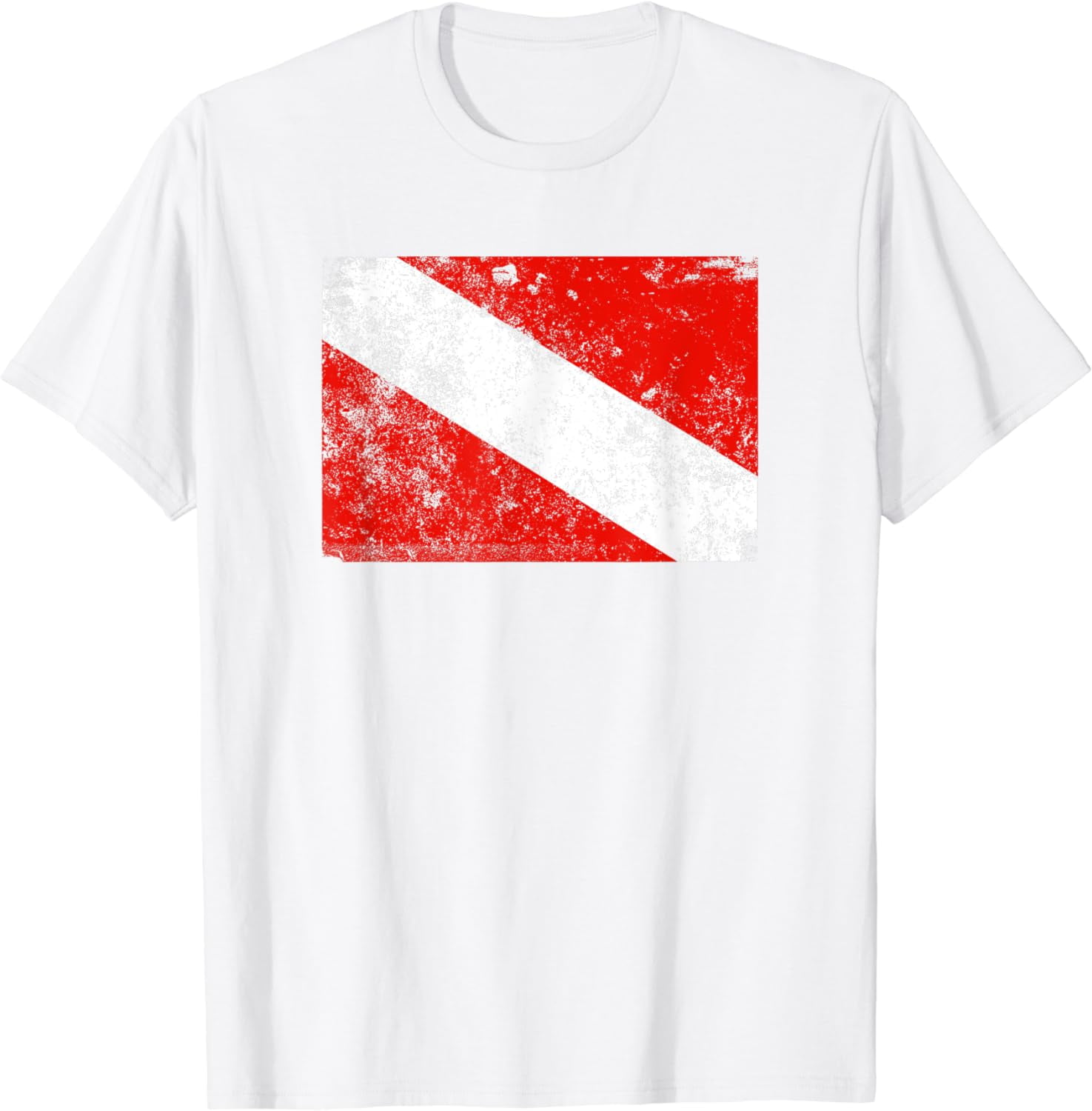 Retro Diver Down Flag Vintage Style Scuba T-Shirt - Walmart.com