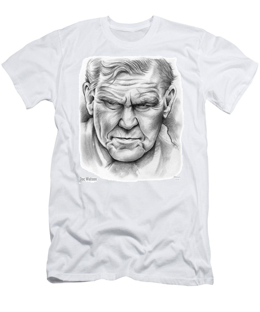 Retro Doc Watson T-Shirt Remembering Merle Riding the Midnight Train ...