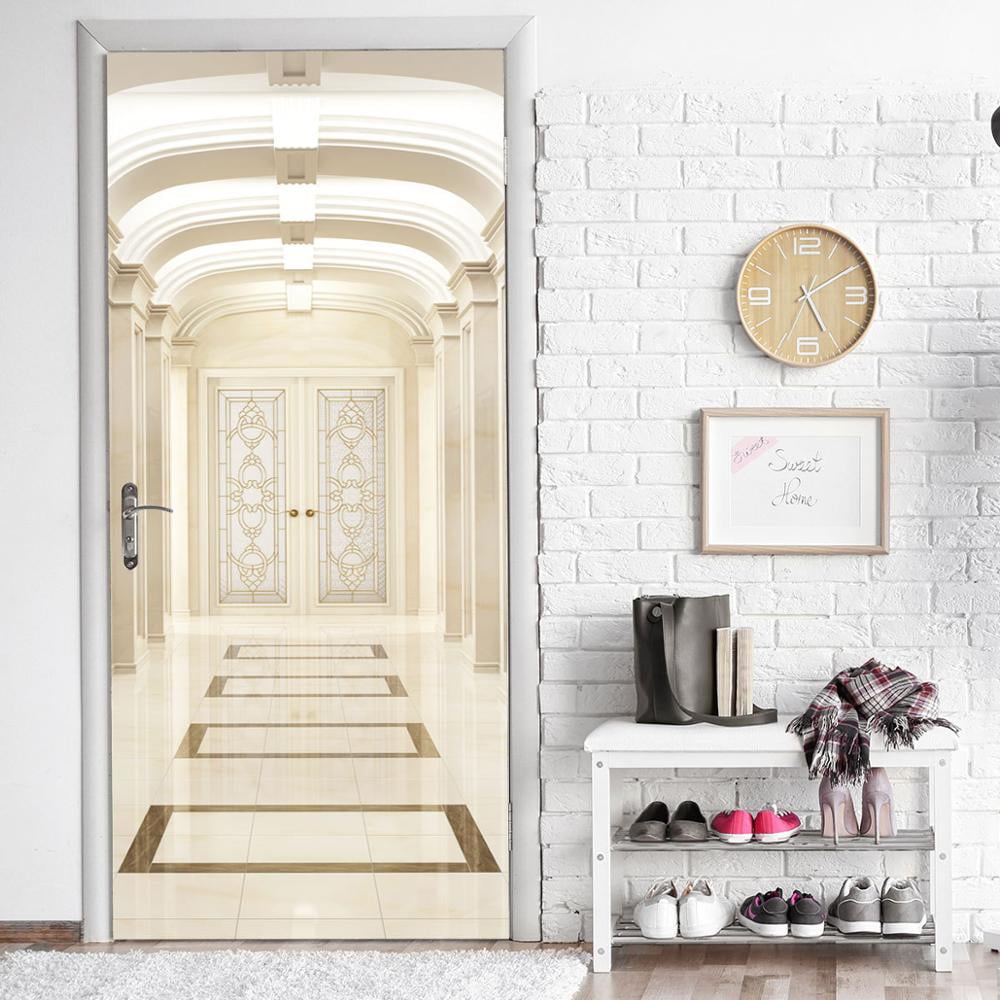 Retro Door Sticker Room ration Sticker Murals Self Adhesive 2024 Modern ...