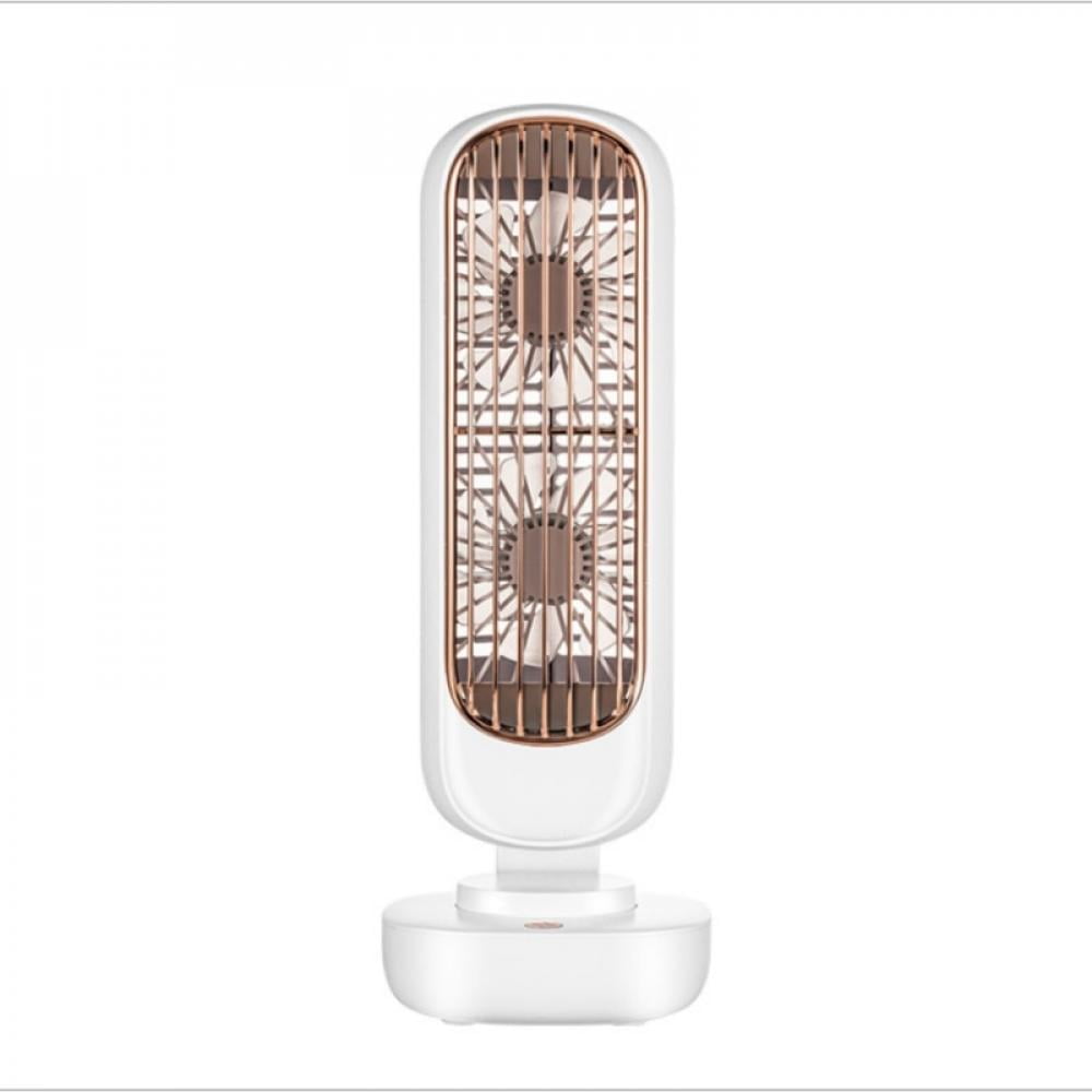 Retro Double-leaf Tower Fan Office Desktop Fan Vertical Portable ...