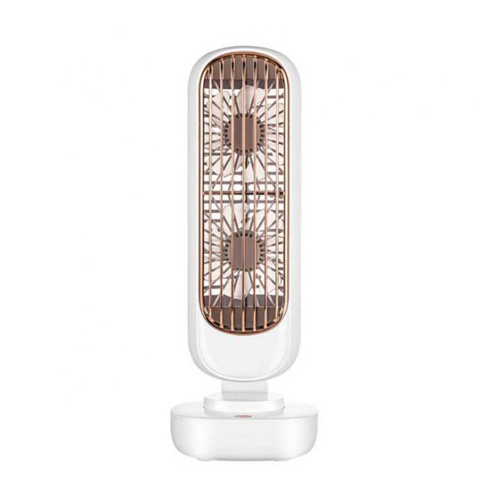 Retro Double-leaf Tower Fan Office Desktop Fan Vertical Portable ...
