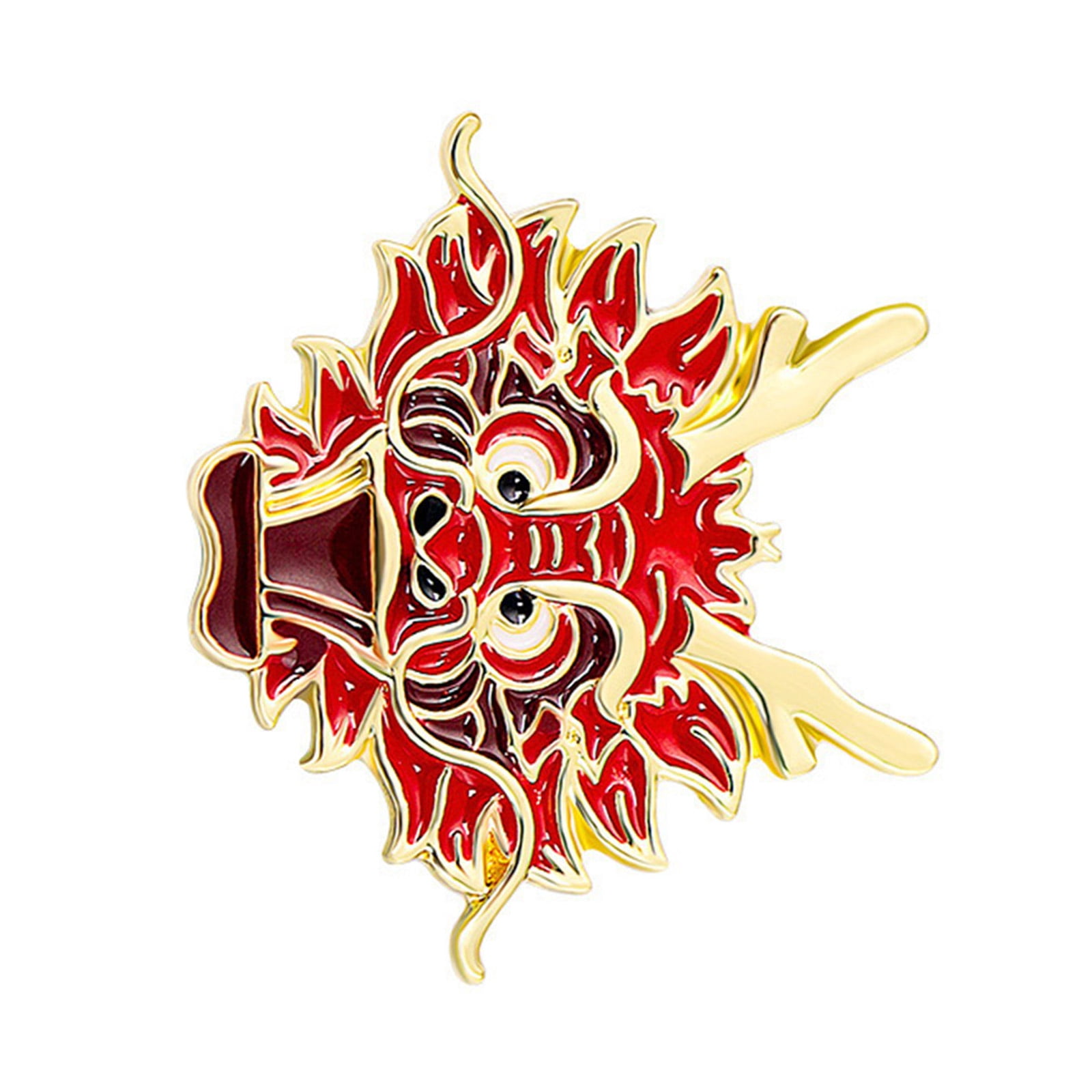 Retro Dragon Brooch Dragon Shape Lapel Pins Chinese Zodiacs Theme ...