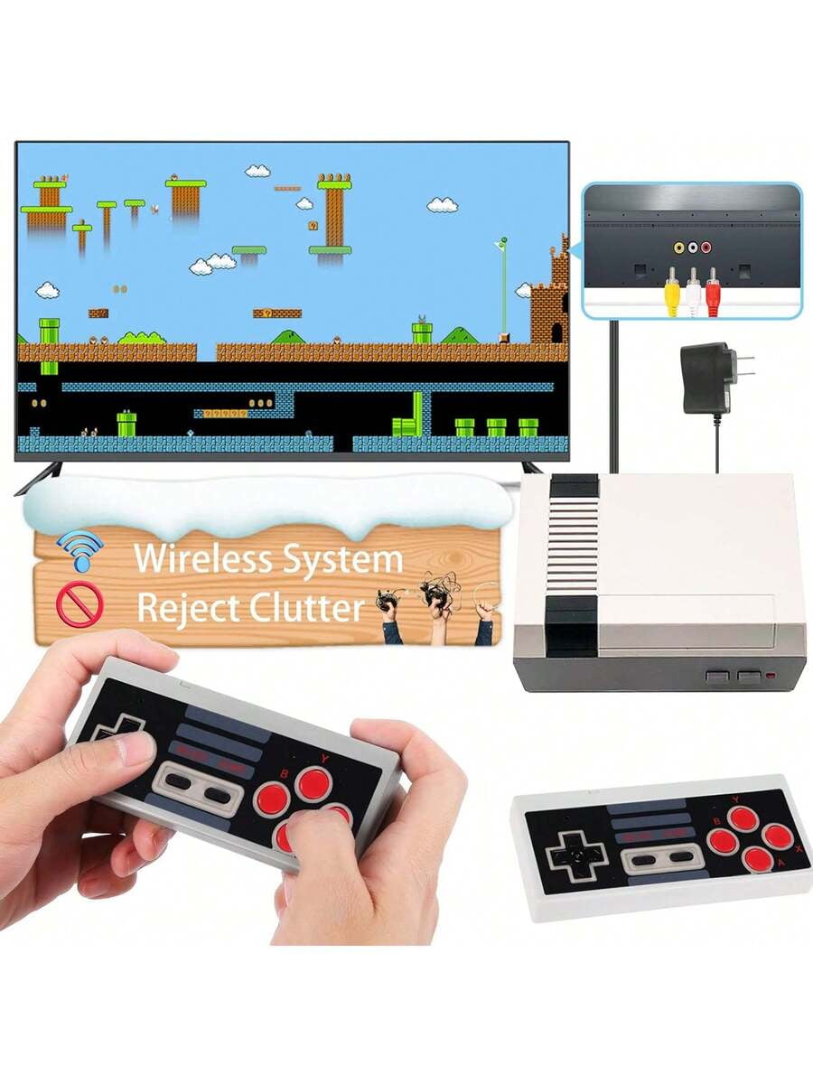 Retro Dual Wireless Controllers, Classic Mini Retro Controllers System ...