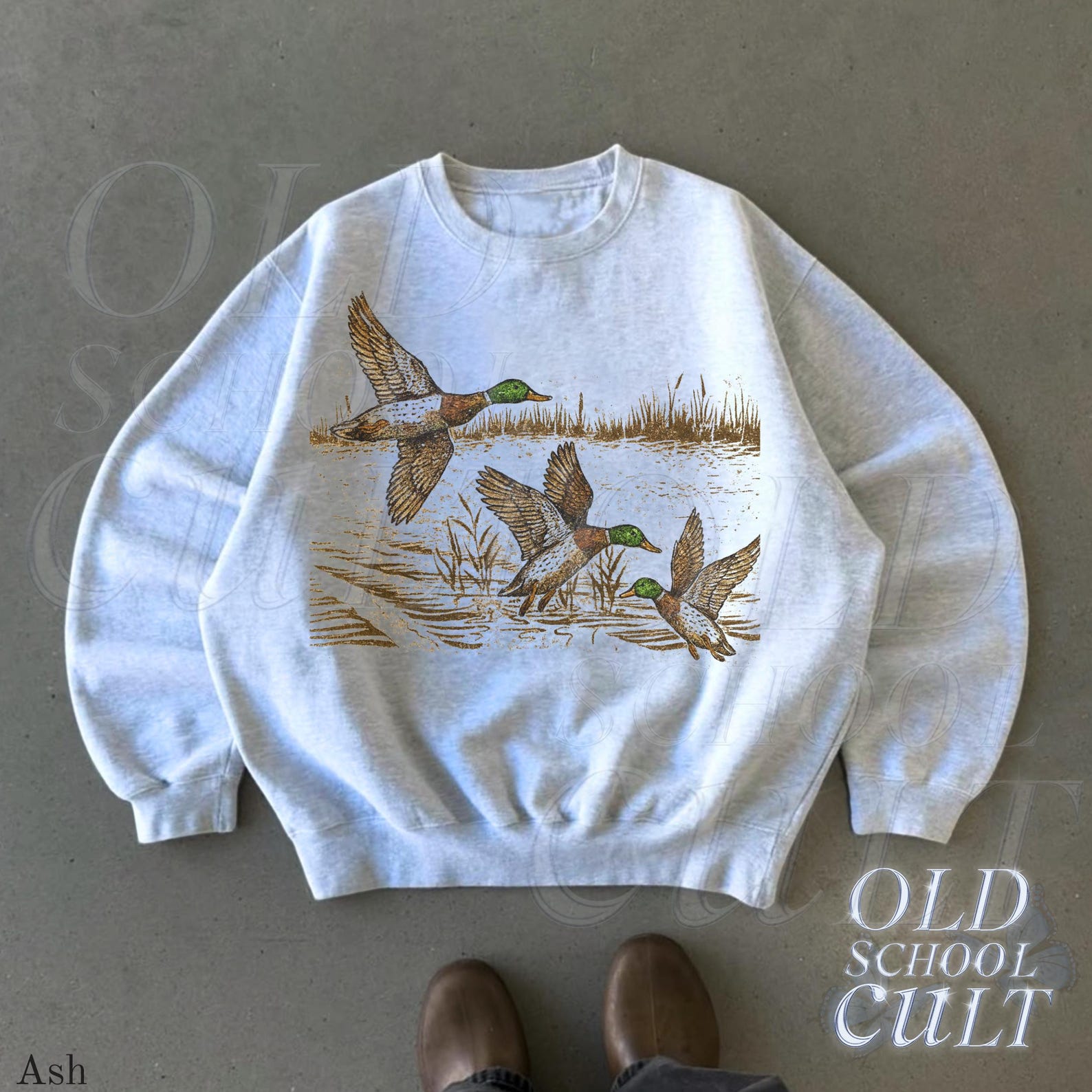 Retro Duck Nature Sweatshirt , 90s Vintage Wildlife Mallard Pullover ...