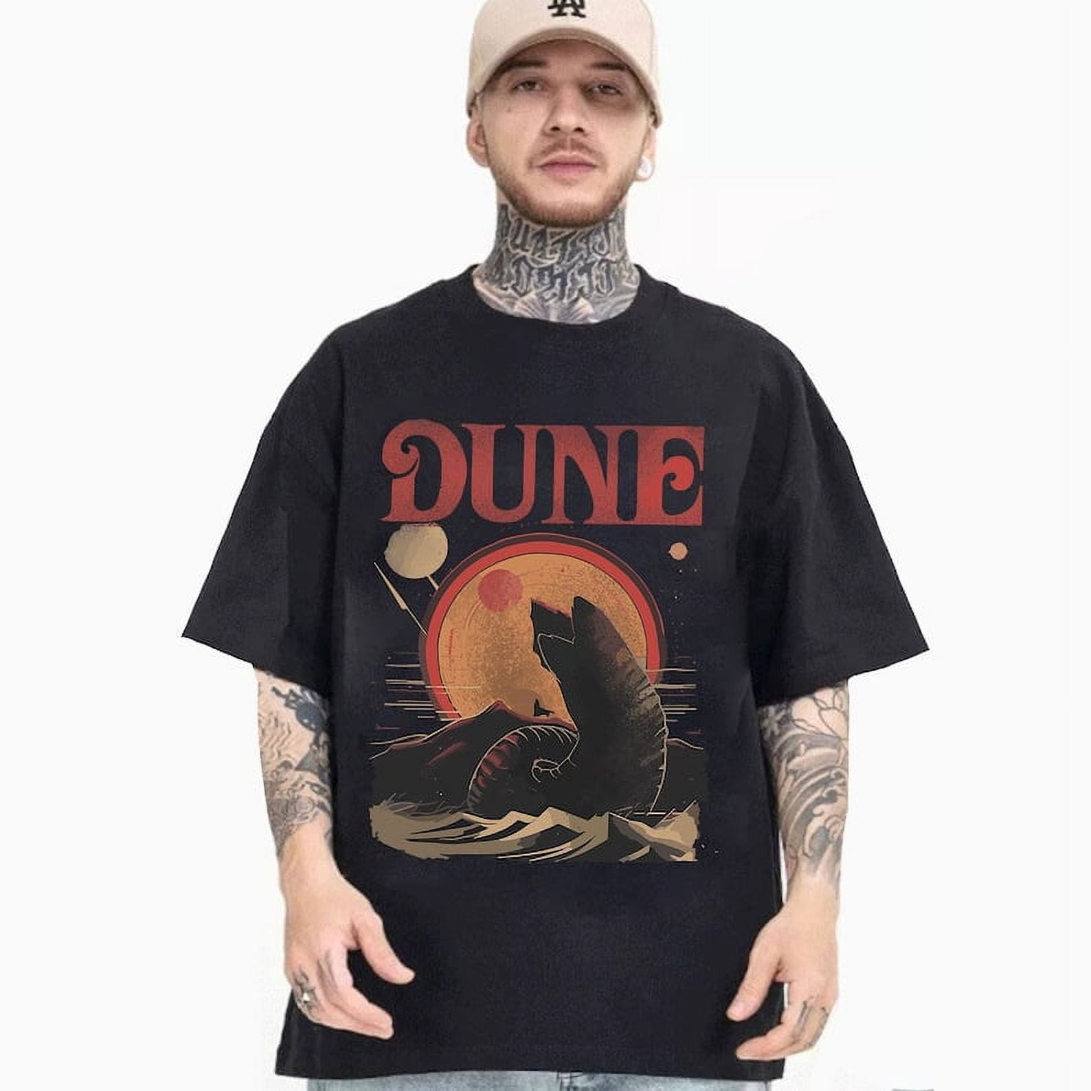 Retro Dune Sandworm and Muad'dib Shirt, Dune 2024 Movie Tee, Timothee ...