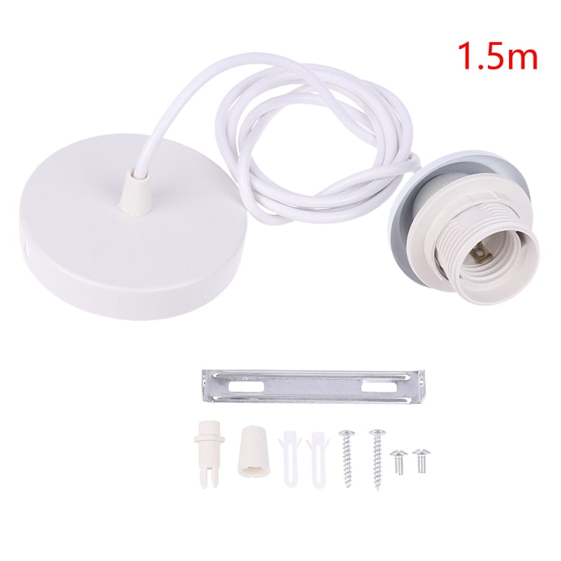 Retro E27 Hanging Lamp Holder With 1m/1.5m Hanging Wire Ceiling Lamp ...