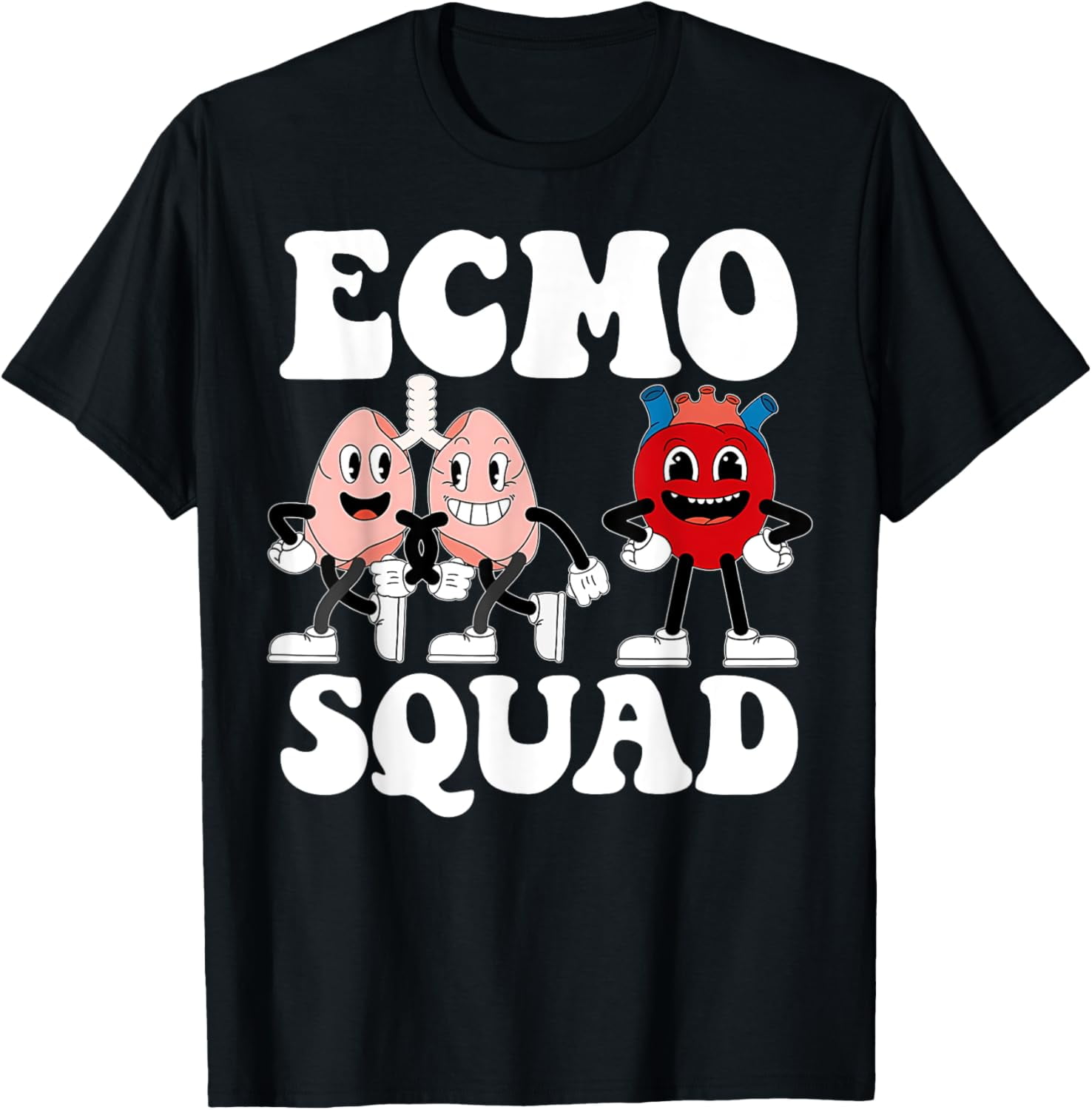 Retro ECMO Nurse Squad Ecmo Specialist Crew Cvicu ICU Peds T-Shirt ...