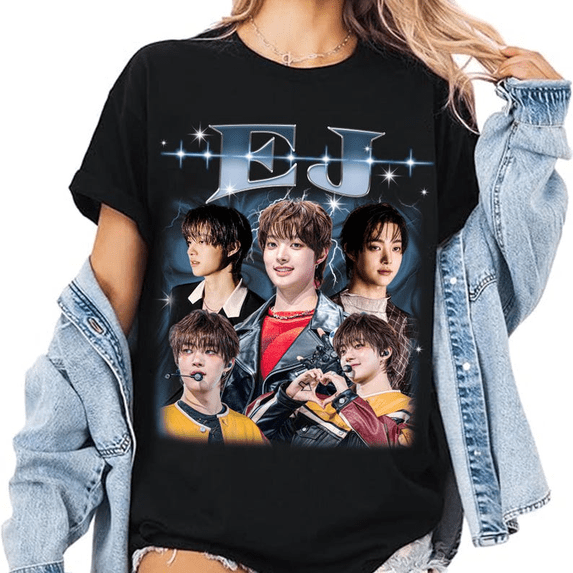 Retro EJ &Team Back to Life Album Inspired K-Pop Graphic T-Shirt ...