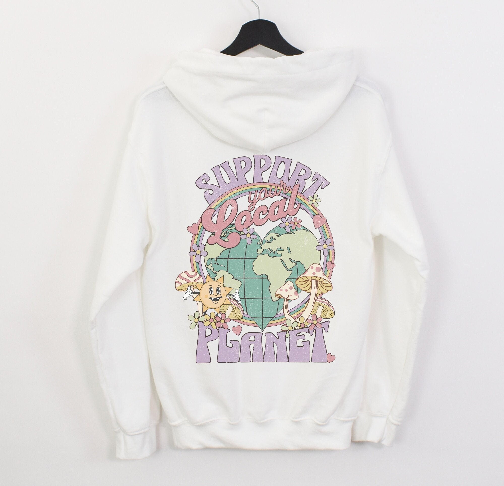 Retro Earth Day Aesthetic Climate Change Shirt, Support Your Local ...