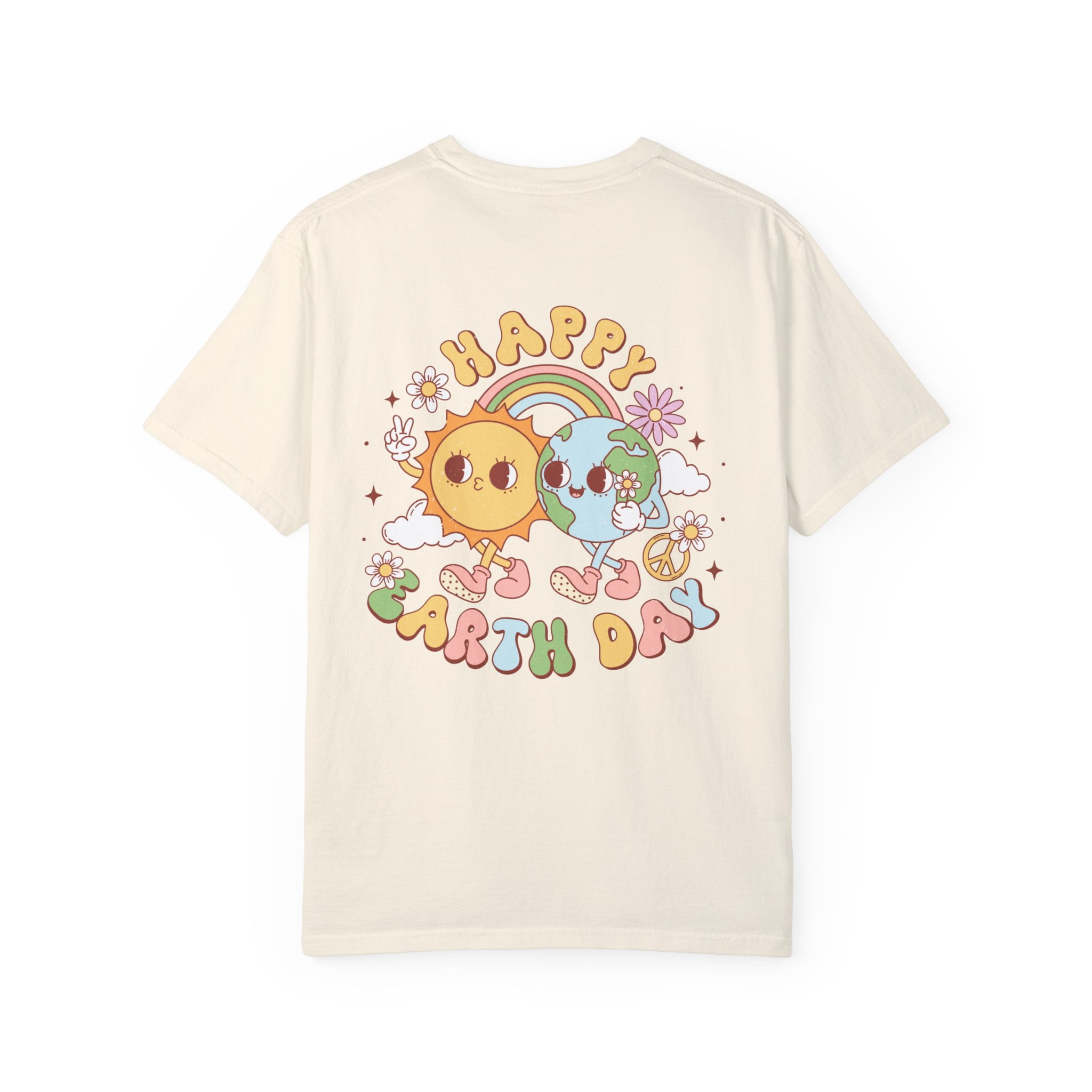 Retro Earth Day Comfort Colors Front/Back Unisex Shirt - Walmart.com