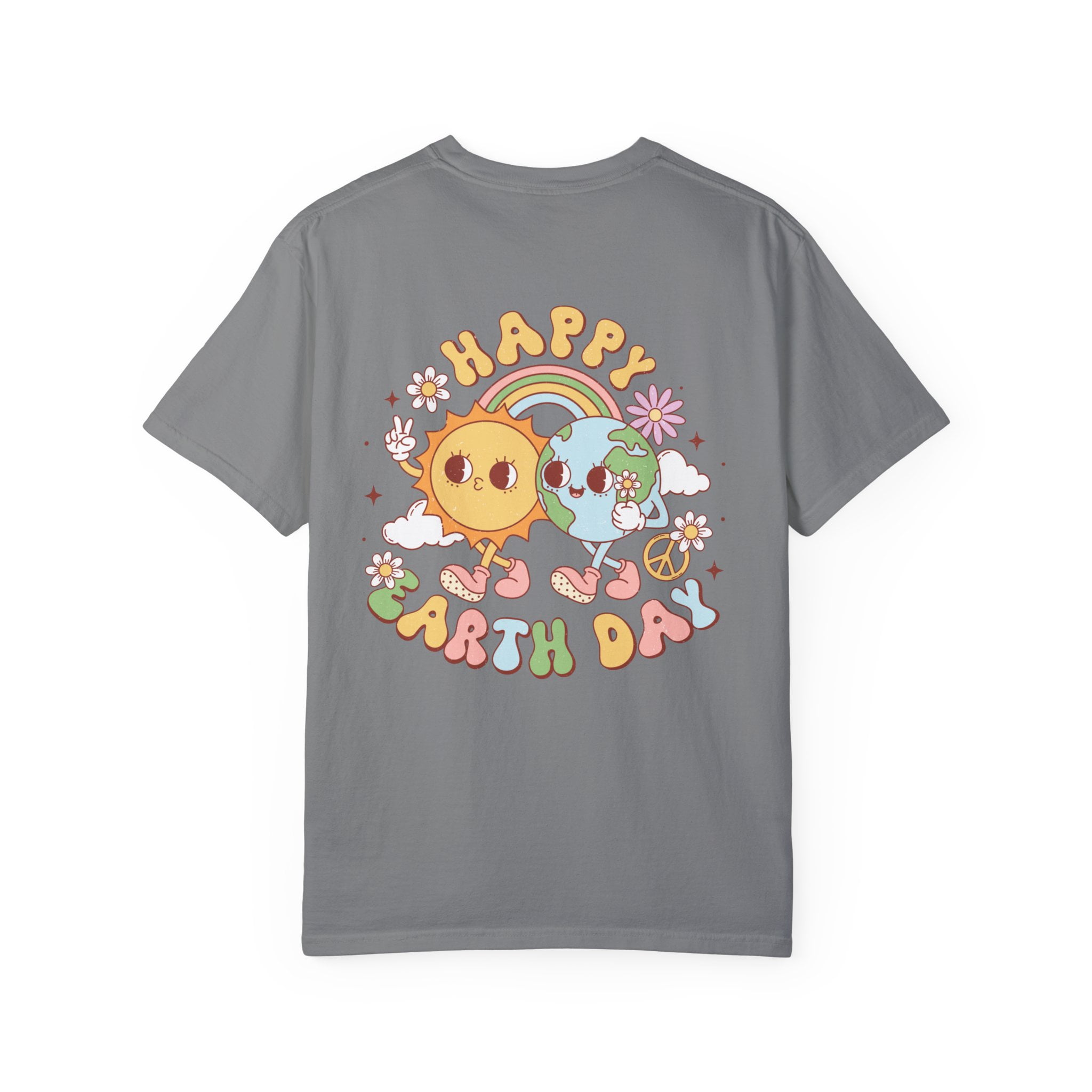 Retro Earth Day Comfort Colors Front/Back Unisex Shirt - Walmart.com