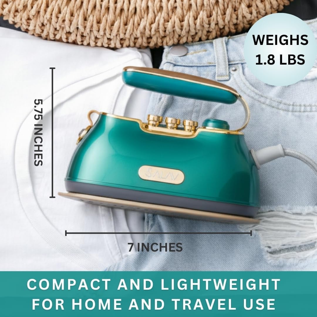 ® Retro Edition Duopress Handheld Garment Steamer & Iron, Ceramic Plate ...