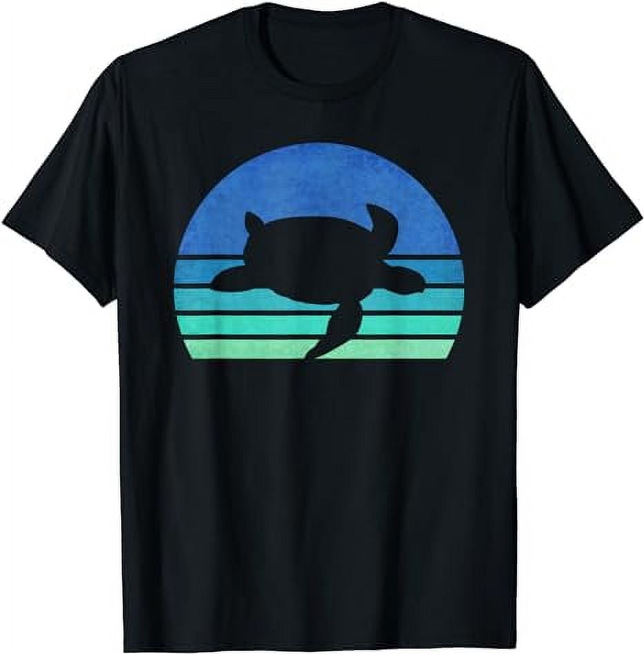 Retro Eighties Sea Turtle T-Shirt, Vintage Animal Turtle Tee - Walmart.com