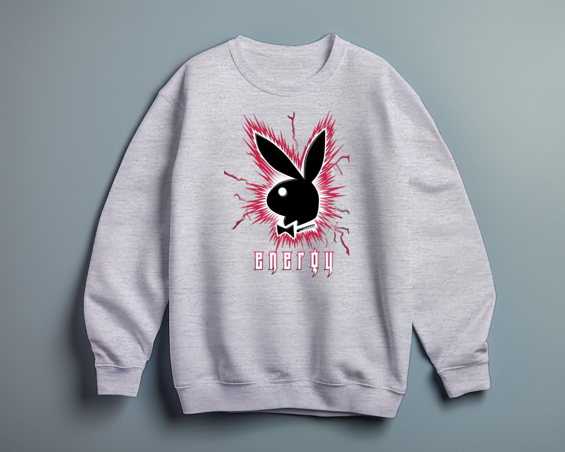 Retro Electric Bunny Logo Poster - Neon Energy Vibes, Bold Aesthetic-C ...