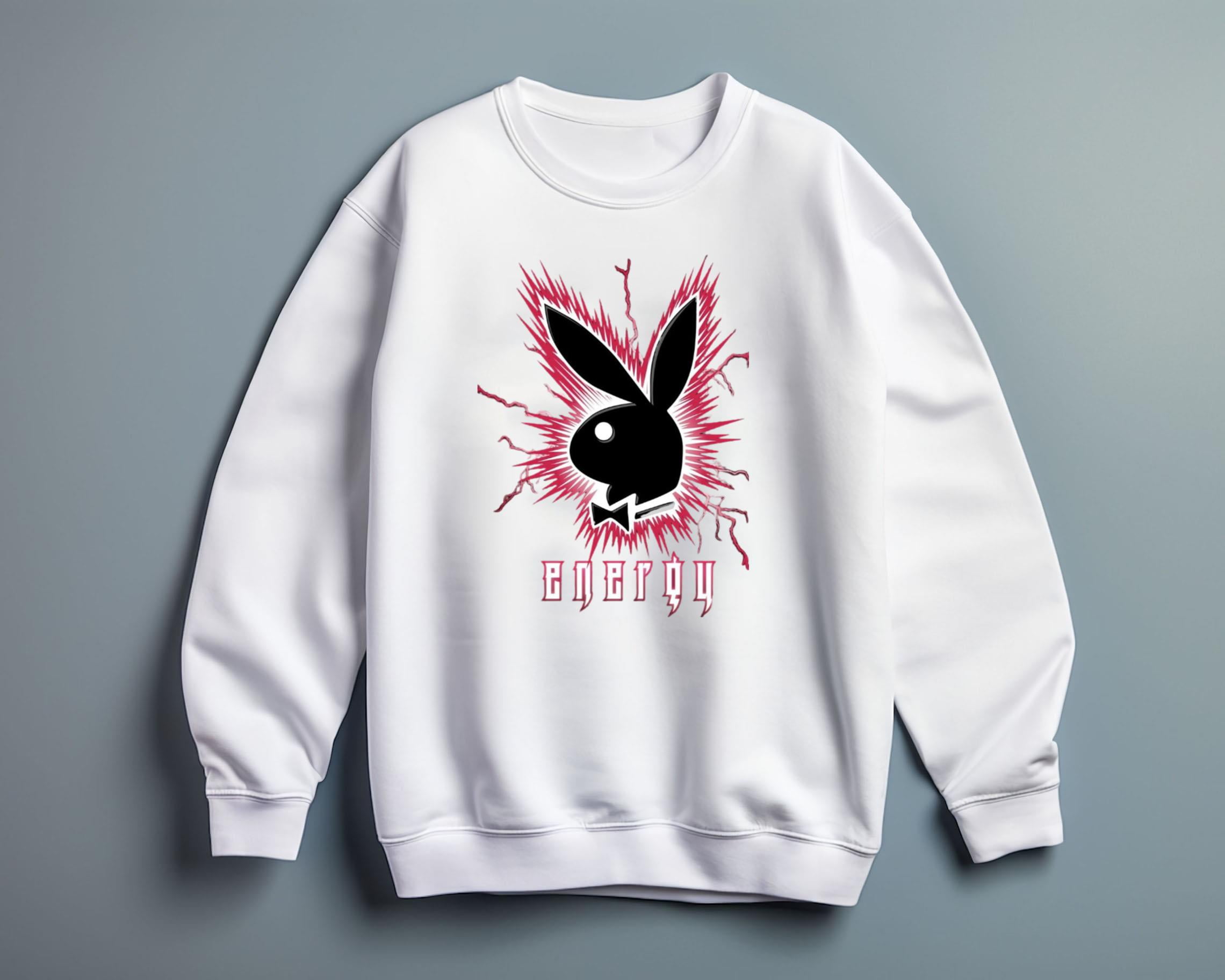 Retro Electric Bunny Logo Poster - Neon Energy Vibes, Bold Aesthetic-C ...