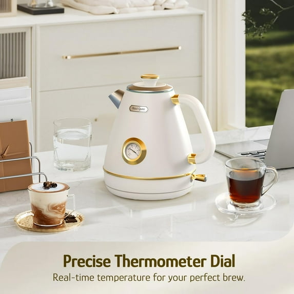 Retro Electric Kettle - 1.7 Liters / 57.5 Ounces Tea Kettle with ...