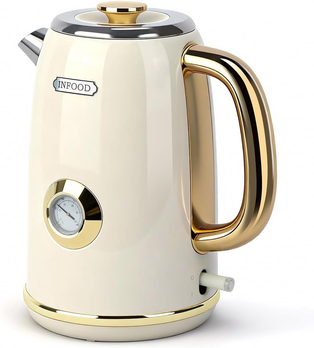 Retro Electric Kettle 1.7L/57oz with rmometer - 1500W Fast Boiling ...