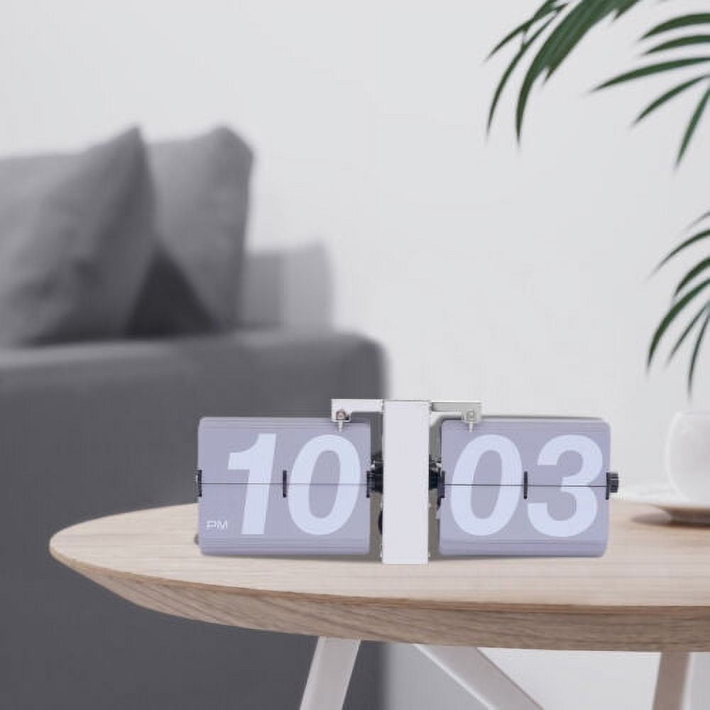 Retro Electrical Digital Flip Clock Gray Flipping Out Wall &Tabletop ...