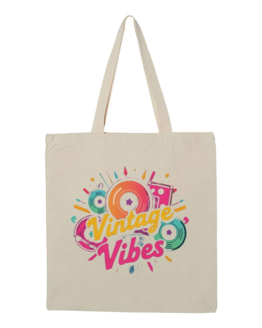 Retro Elements Tote Bag with Vintage Throwback Style Graphic - Walmart.com