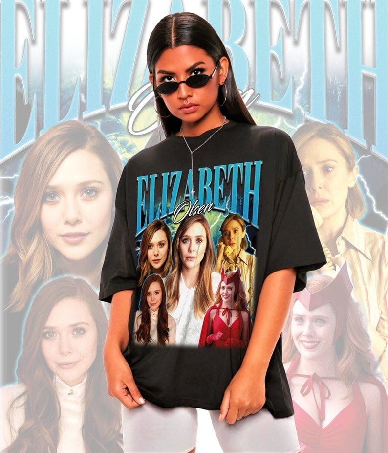 Retro Elizabeth Olsen Shirt-Elizabeth Olsen Tshirt,Elizabeth Olsen T ...