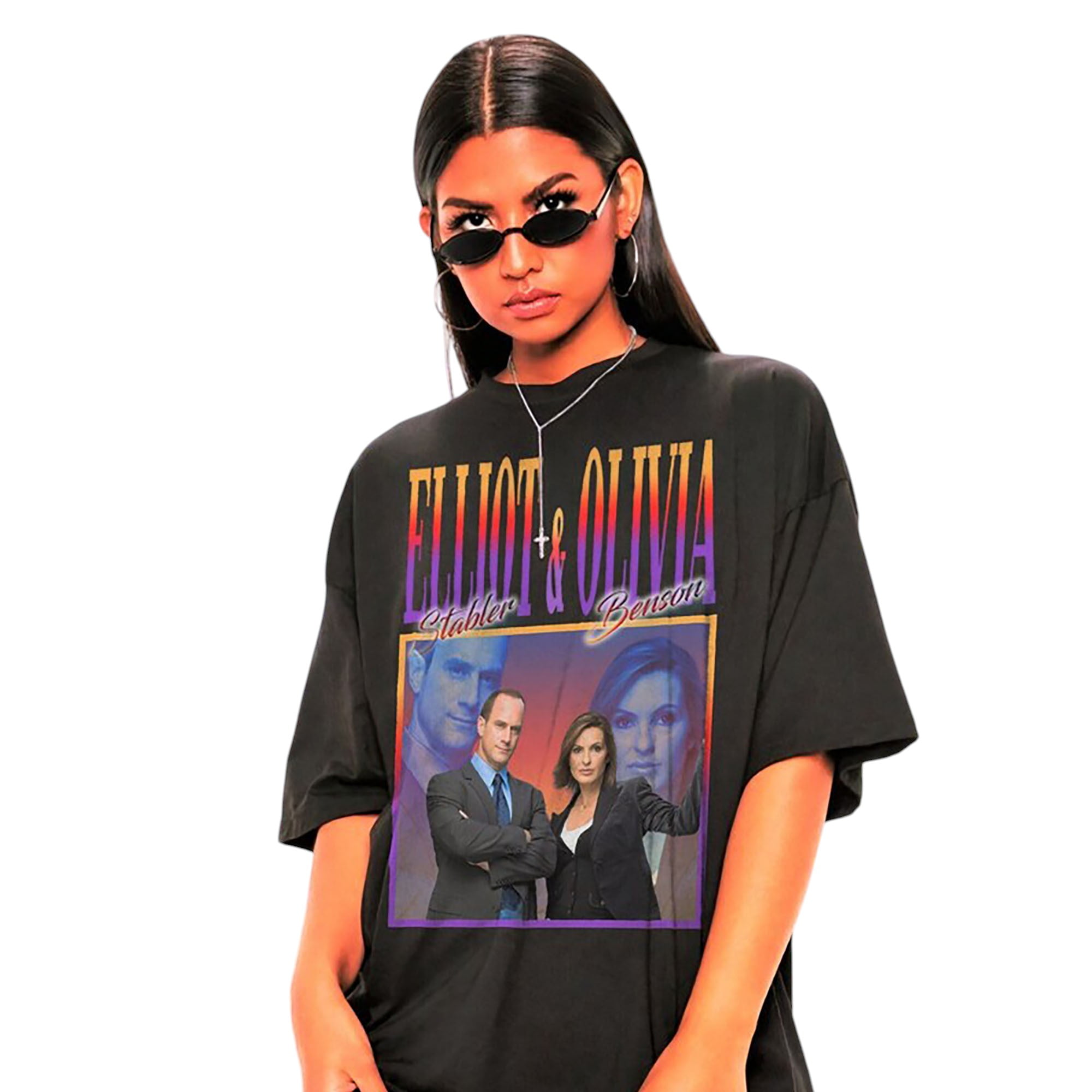 Retro Elliot Stabler & Olivia Benson Shirt - Law and Order SVU Tribute ...