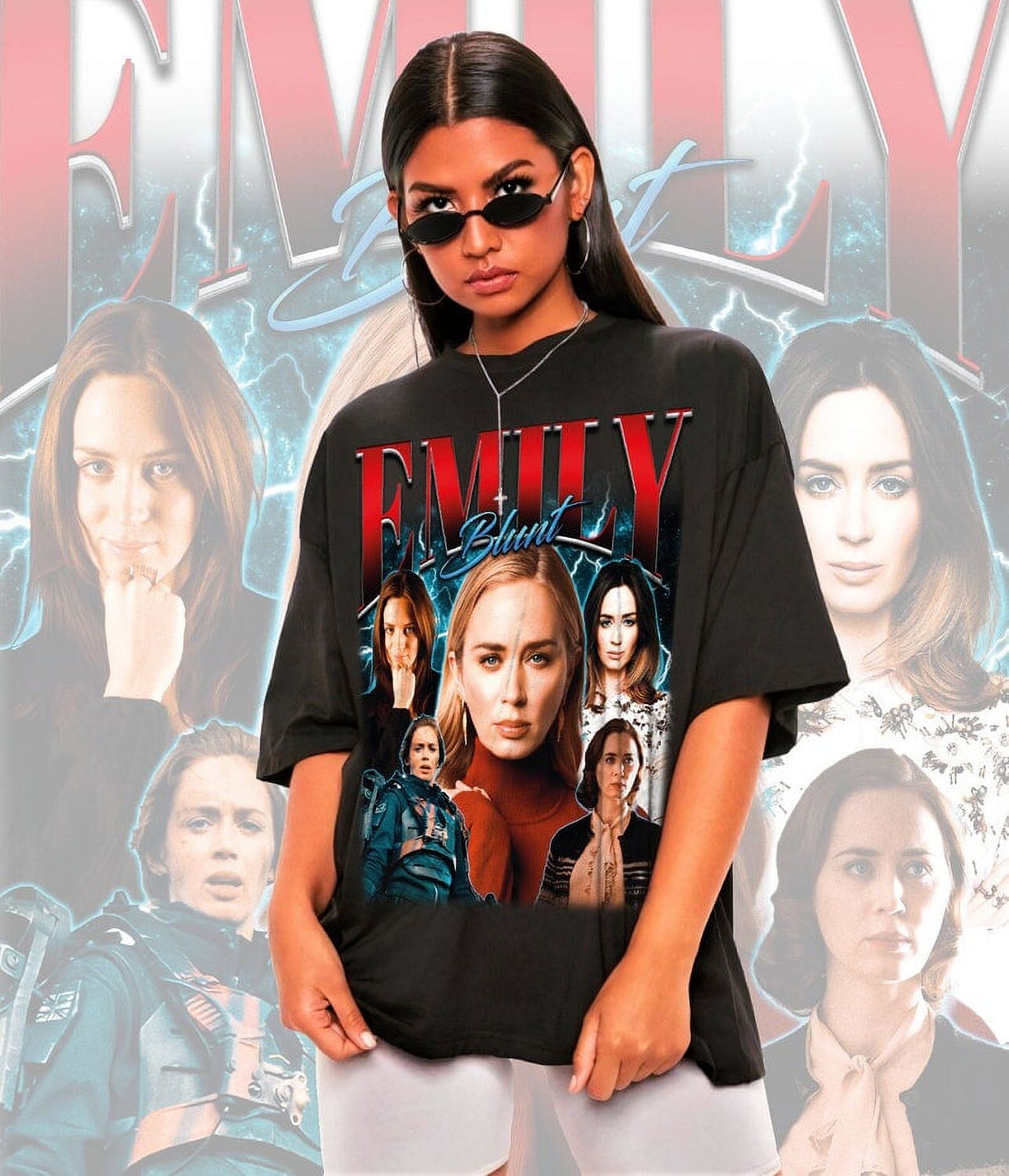 Retro Emily Blunt Shirt -Emily Blunt Tshirt,Emily Blunt T-shirt,Emily ...
